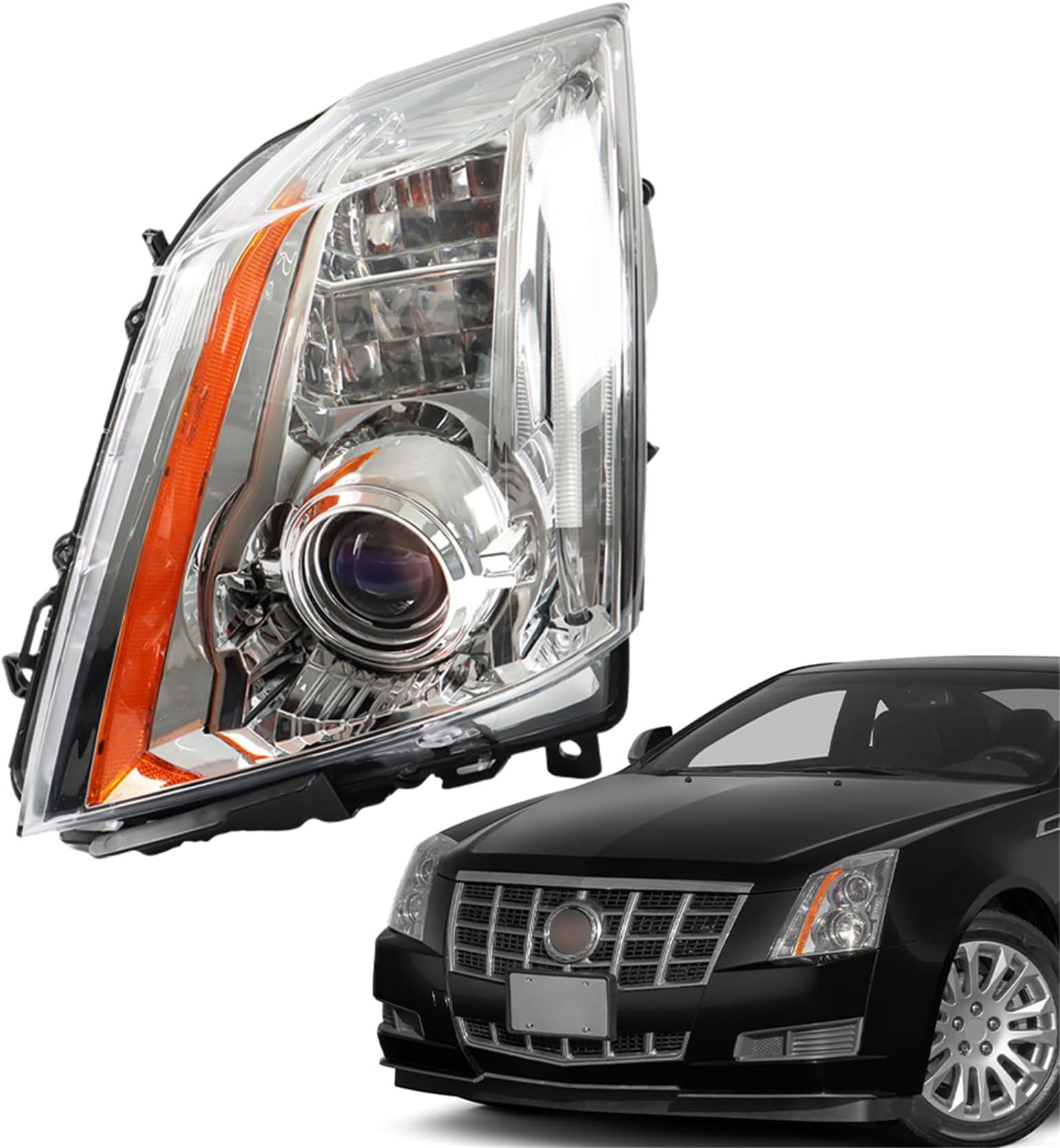 Amazon.com: labwork Headlight Assembly Replacement for CTS HID/Xenon ...
