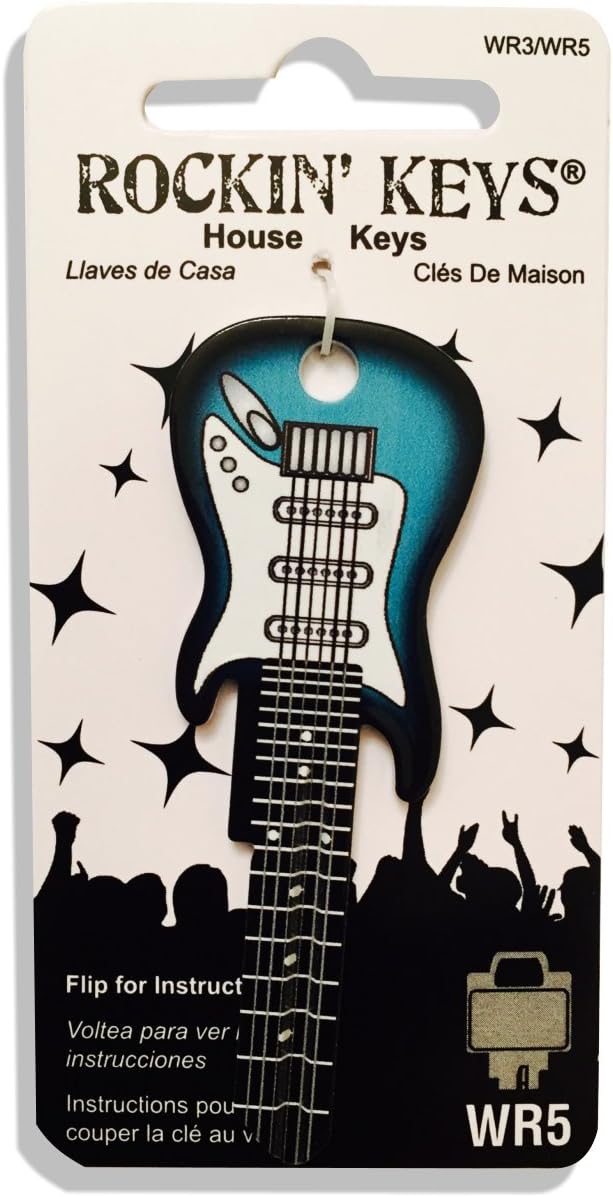 Amazon.com: Surf Green Electric Guitar Shaped Rockin' Key Weiser WR5 ...