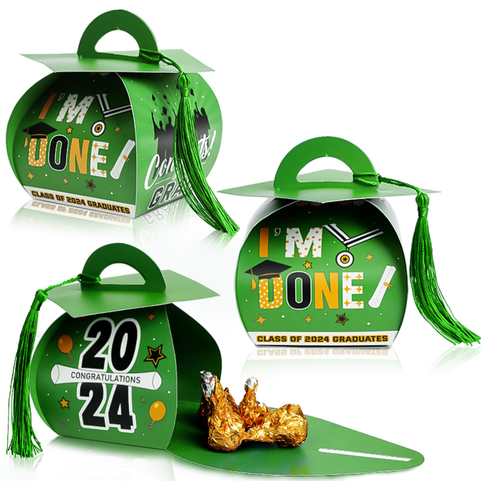 Amazon.com: Graduation Cap Gift Box 30 Pcs 2024 Congrats Grad ...