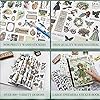 Amazon.com: Diuhofart Vintage Scrapbooking Sticker Book for Adults ...