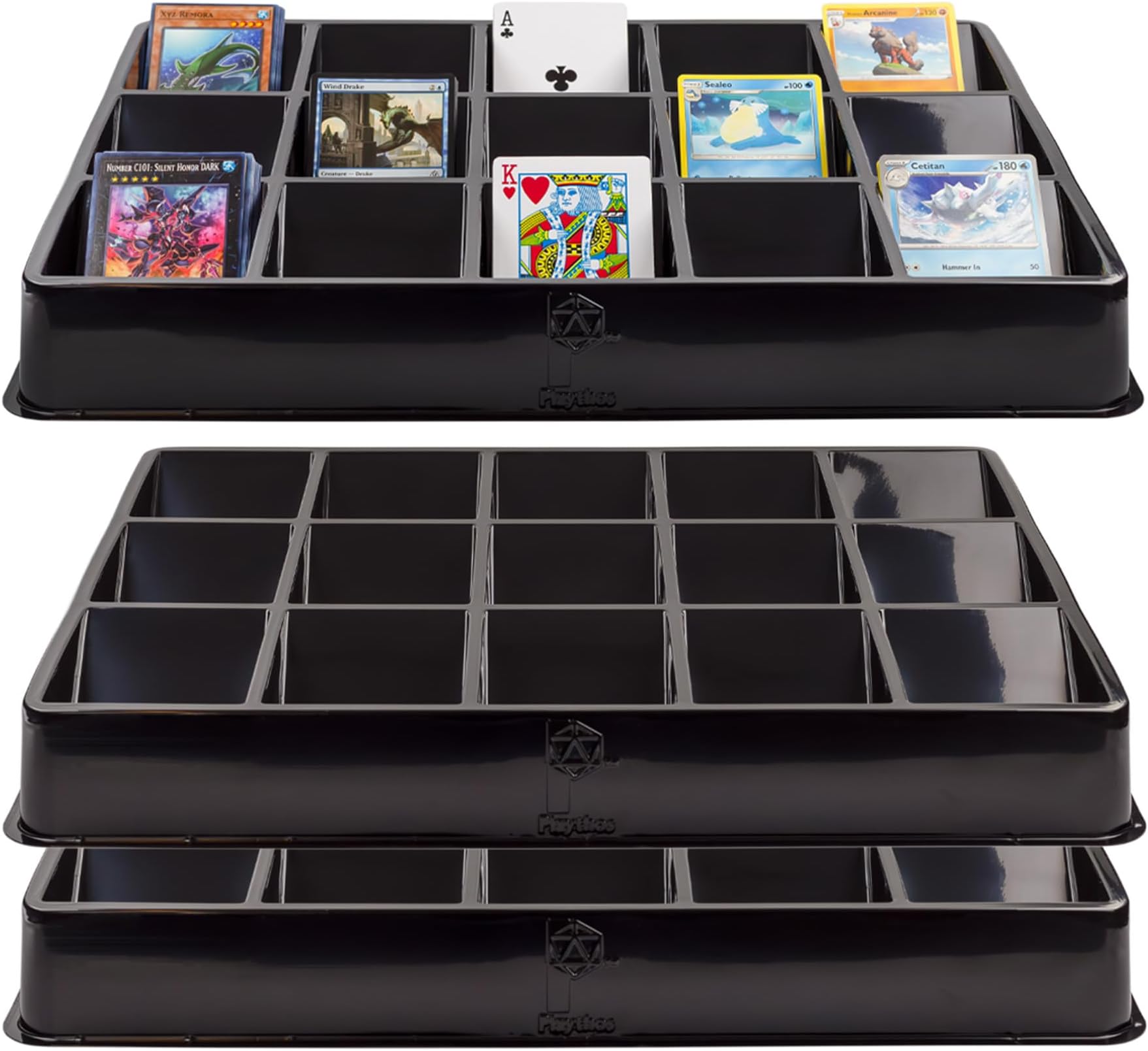 Amazon.com: Toy Vault Trading Card Sorting Trays and Dealer Trays (3 ...