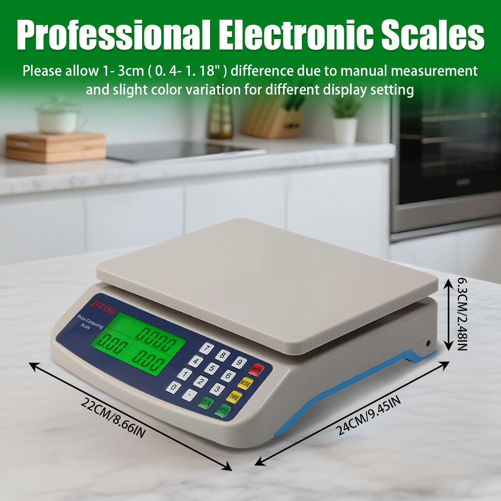 Snapklik.com : Digital Kitchen Scale 40kg/88lb, Price Computing Scale ...