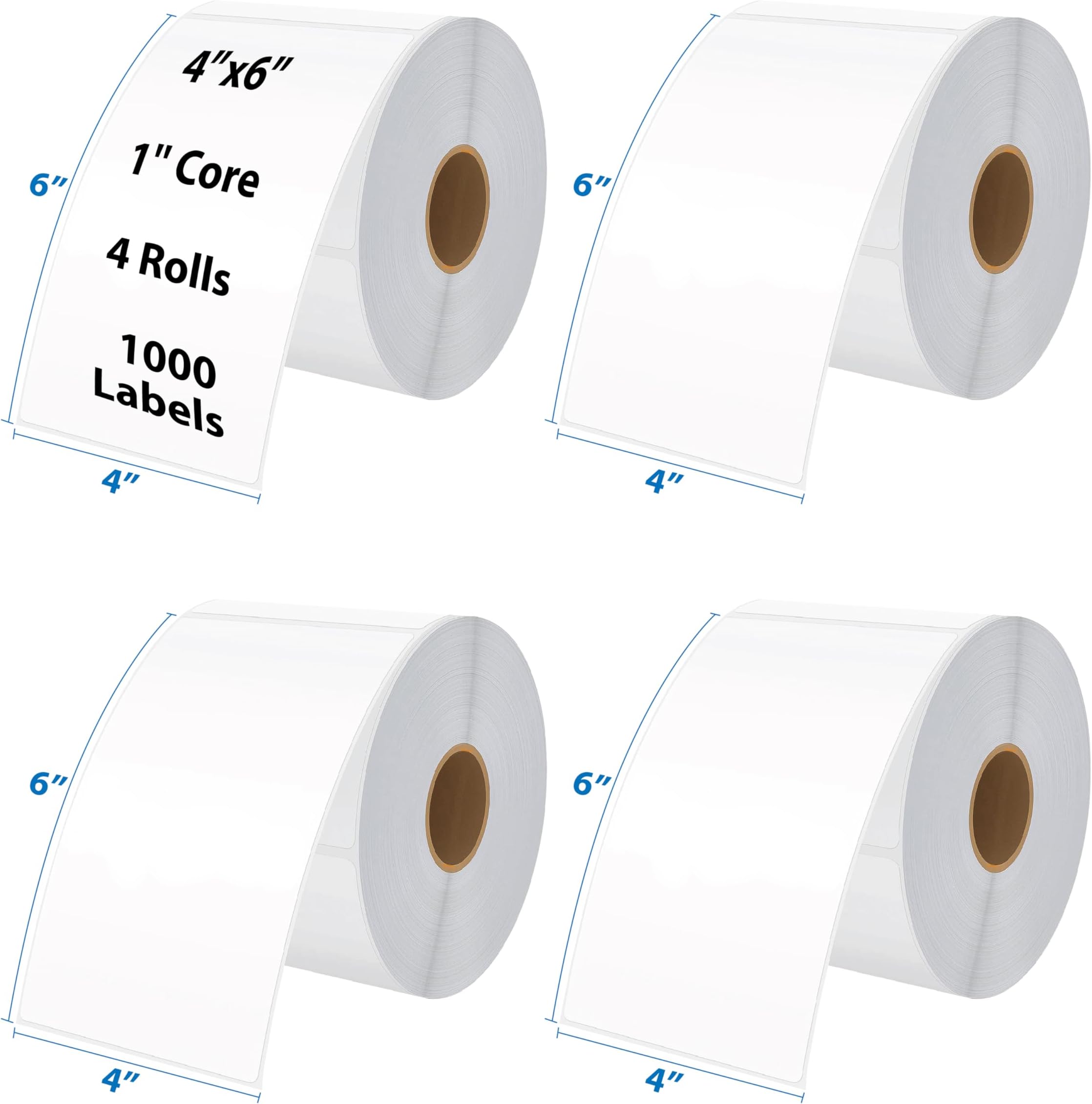 Amazon.com : FungLam 2 Rolls 4x6 Direct Thermal Printer Labels 500 ...
