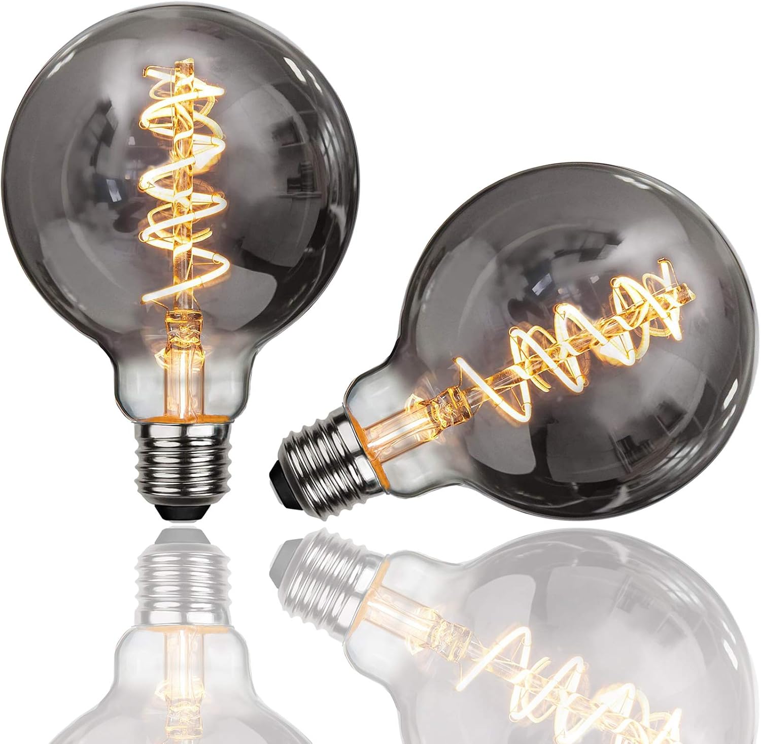 ESIP Edison Bulb, 2 Pieces E27 G95 4W LED Vintage Decorative Light ...