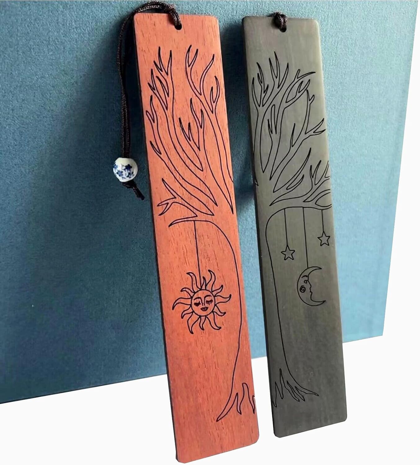 Amazon.com: 2 Pcs Bookmark, Cool Bookmarks for Men Women, Gifts for ...