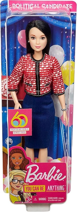 Amazon.com: Barbie Political Candidate Doll, Tall Black-Haired Doll ...