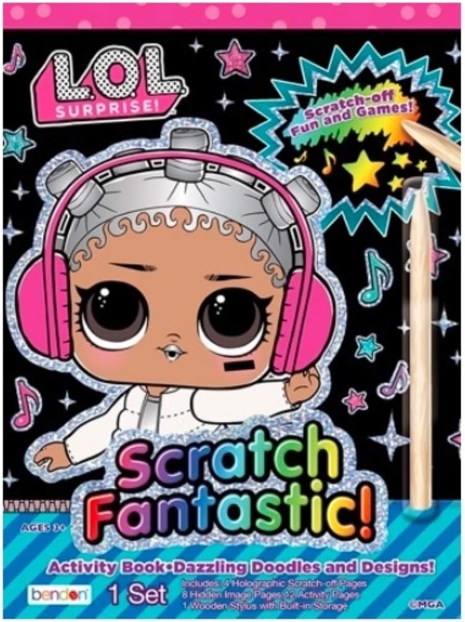Amazon.com: Bendon LOL Doll Scratch Off Fantastic Activity Book ...