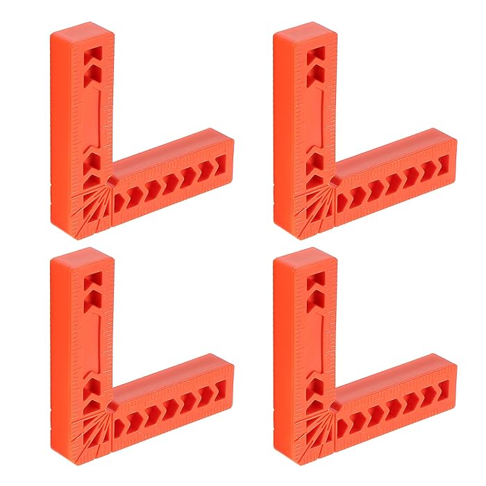 Buy Coolty 4PCS 90 Degree Positioning Squares Clamp, L Type Plastic ...