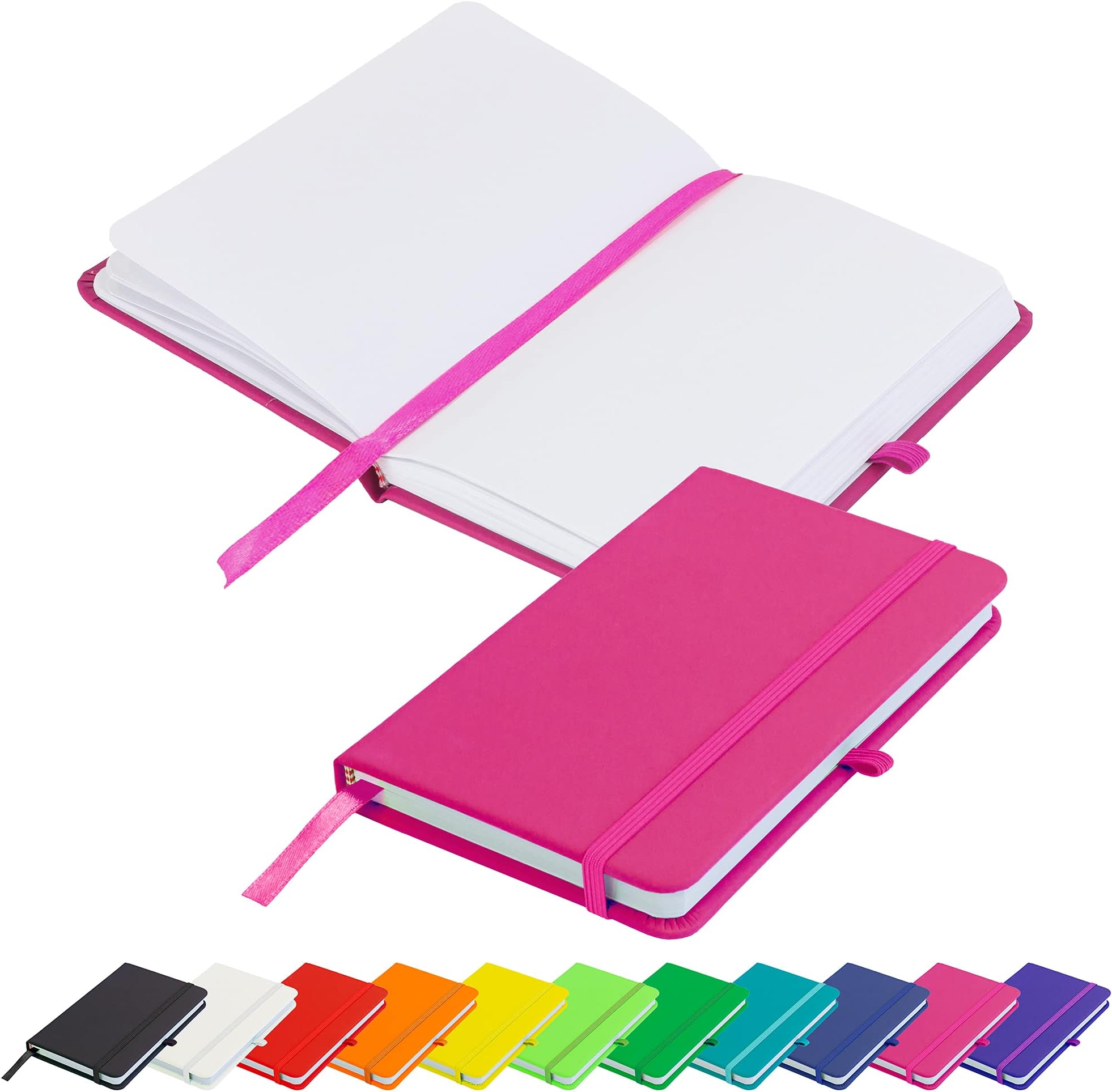 Blanco Basic A5 Unlined Plain Page Notebook New Hardback Journal with ...