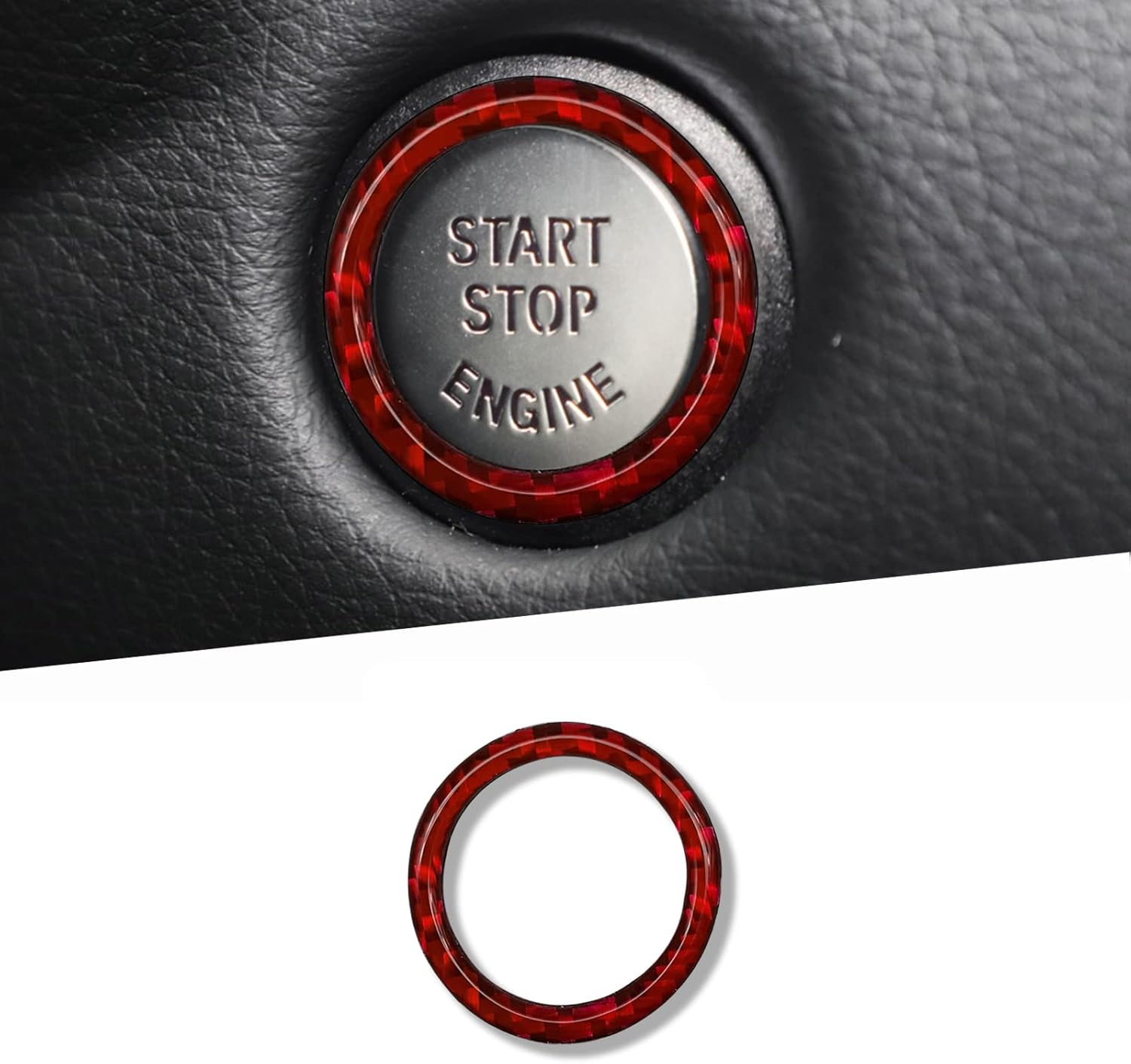 Amazon.com: BLAKAYA Compatible with Carbon Fiber Engine Start Stop ...