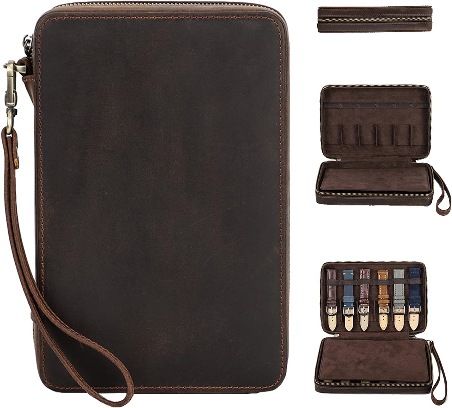 Amazon.com: Miimall Watch Band Storage Box Stores 12 Watch Bands ...