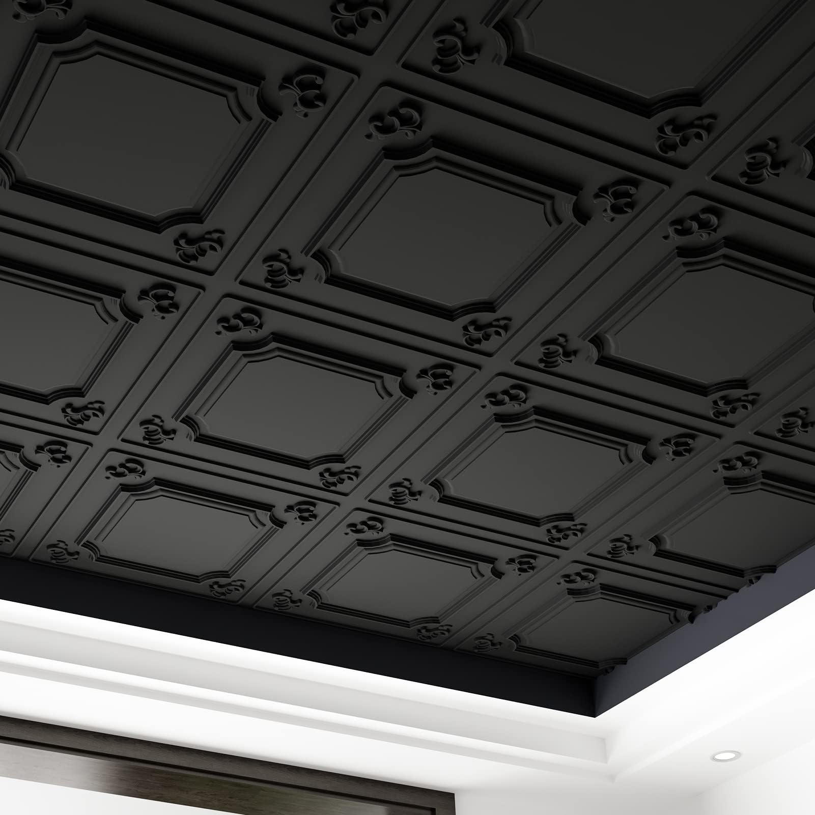 Amazon.com: Antyx Black (24x24 PVC) Ceiling Tile : Home & Kitchen