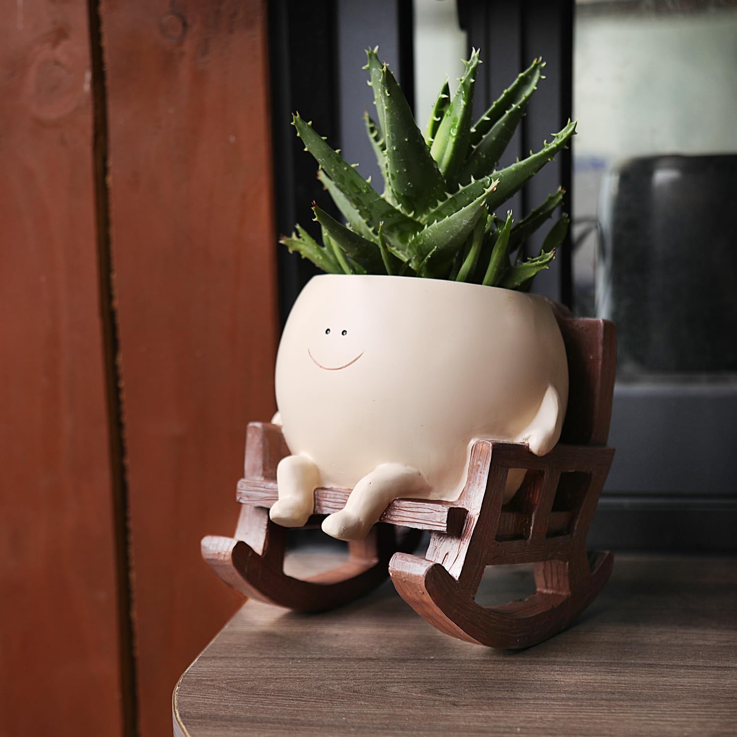 Amazon.com : Smiley Face Plant Pots for Indoor Outdoor House Snake ...