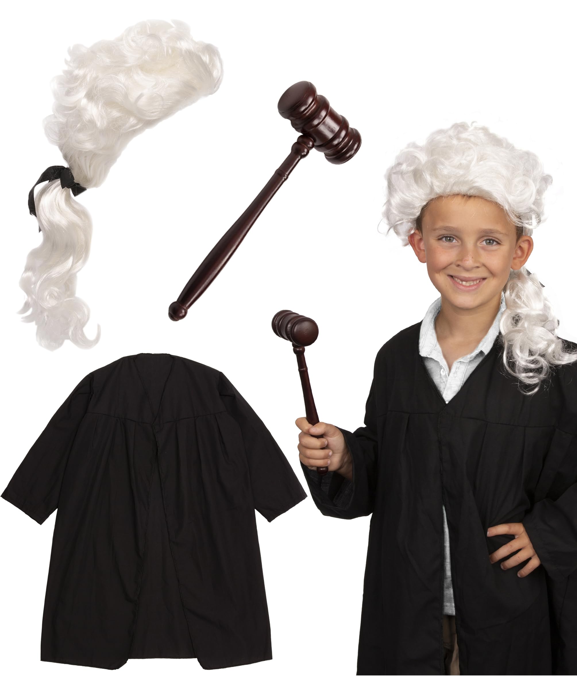 Amazon.com: Tigerdoe Judge Costume for Kids - 3 Pc Judge Kids Set ...