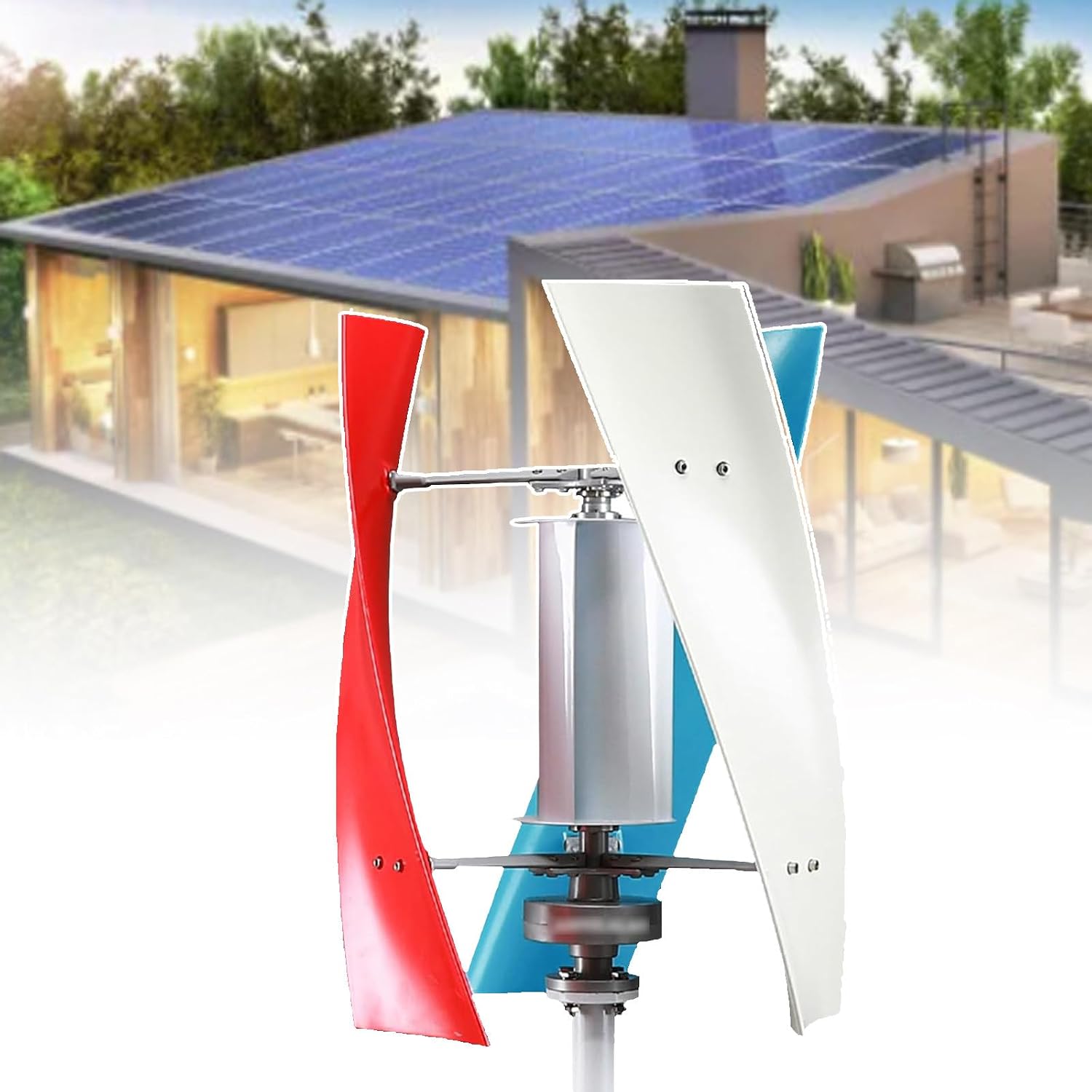 Amazon.com: 3000W DC Wind Turbine Generator Kit - 3-Blade Vertical ...