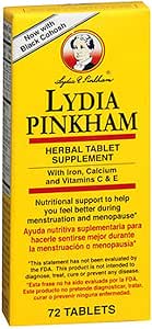 Amazon.com: Lydia Pinkham Herbal Tablet Supplement 72 Tablets (Pack of ...