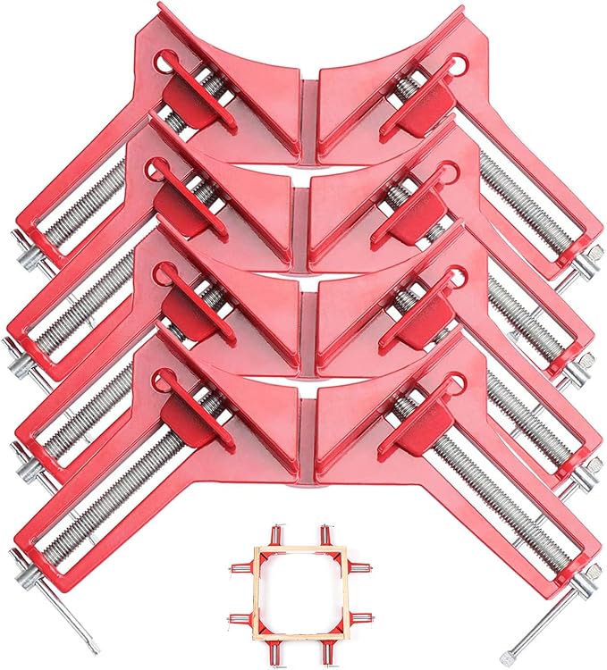 Litensh 4pcs 90 Degree Right Angle Clamps for Woodwork, Clamps for ...