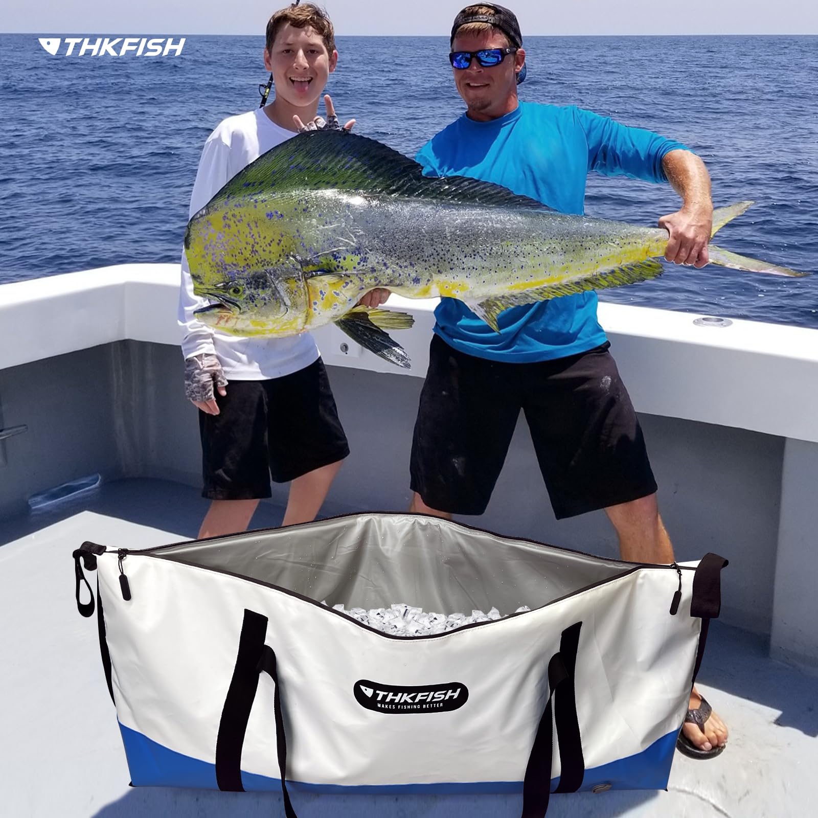 THKFISH Fish Cooler Bag Kill Bag Insulated Fish Bag for Caught Fish ...