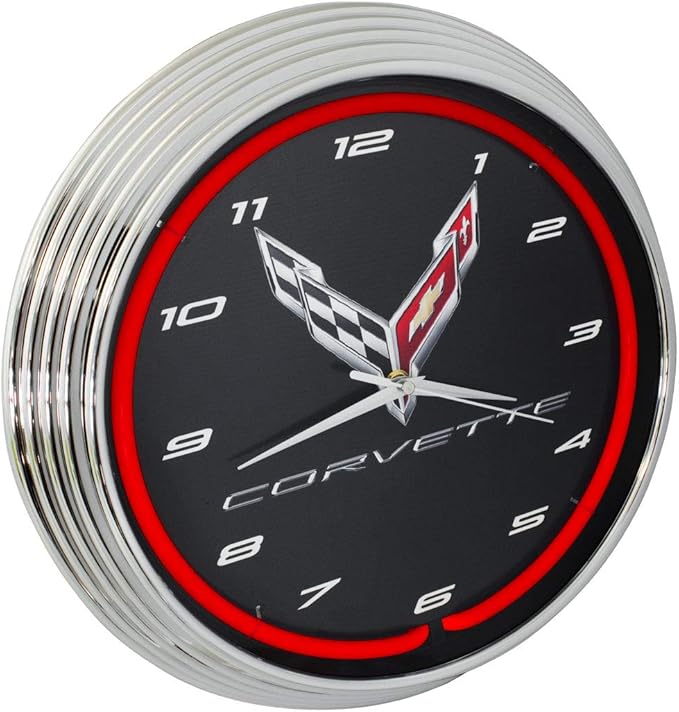 Amazon.com: Blue Oval Industries 2020 Corvette C8 Red Light Up Neon ...