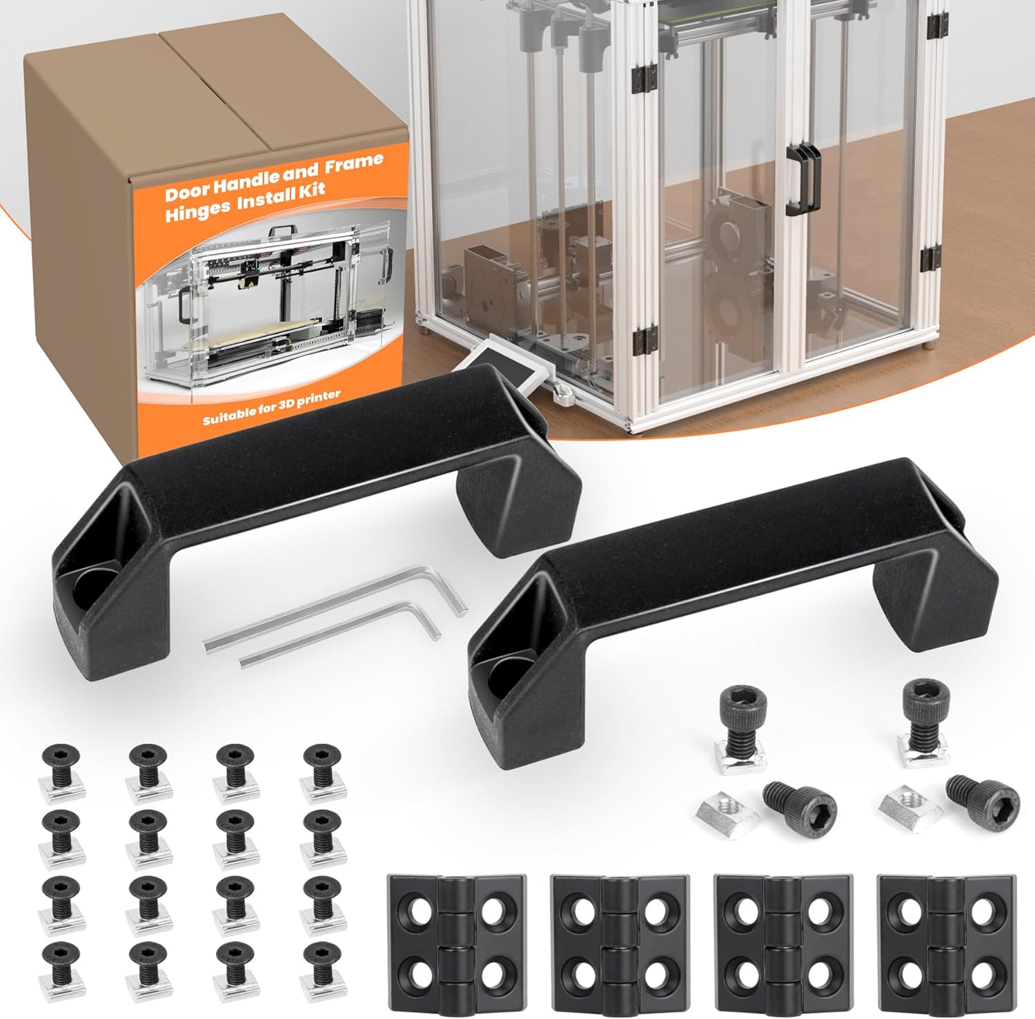 GCGOODS Door Handles and Hinges Install Kit for 2020 Aluminum Extrusion ...