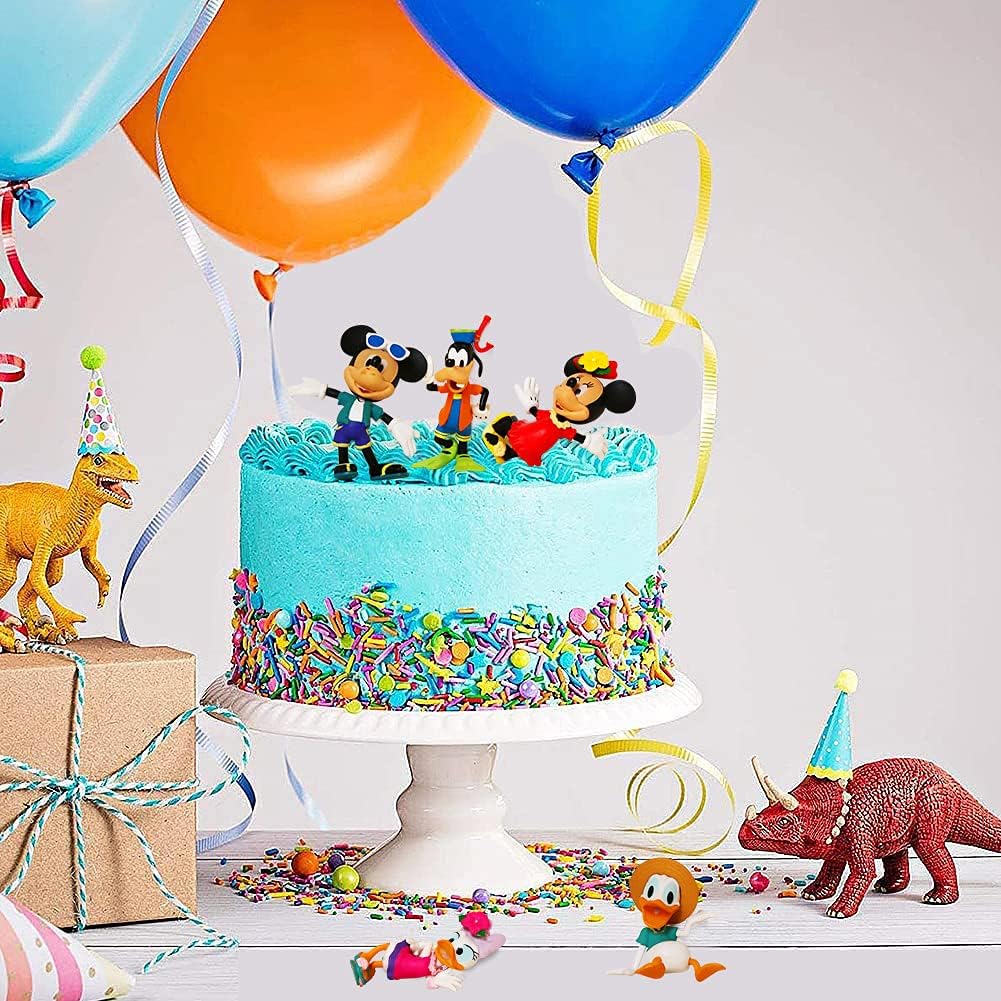 Mickey Mini Figures Set, 5PCS Mickey Cake Topper Birthday Cake ...