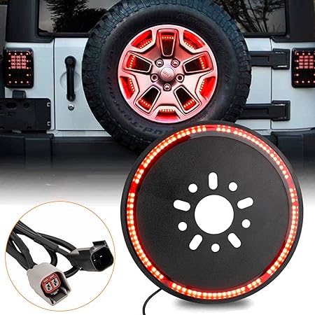 Amazon.com: CMOOD Spare Tire Brake Light Rear Tire Brake Wheel Light ...