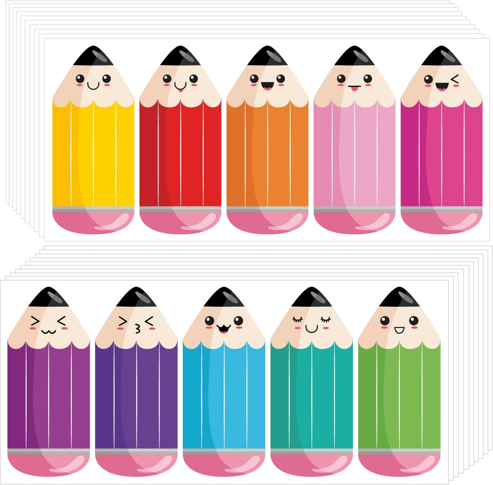 Amazon.com: Crayon Name Tags - with Crayon Cut Out | 36 Crayon Labels ...