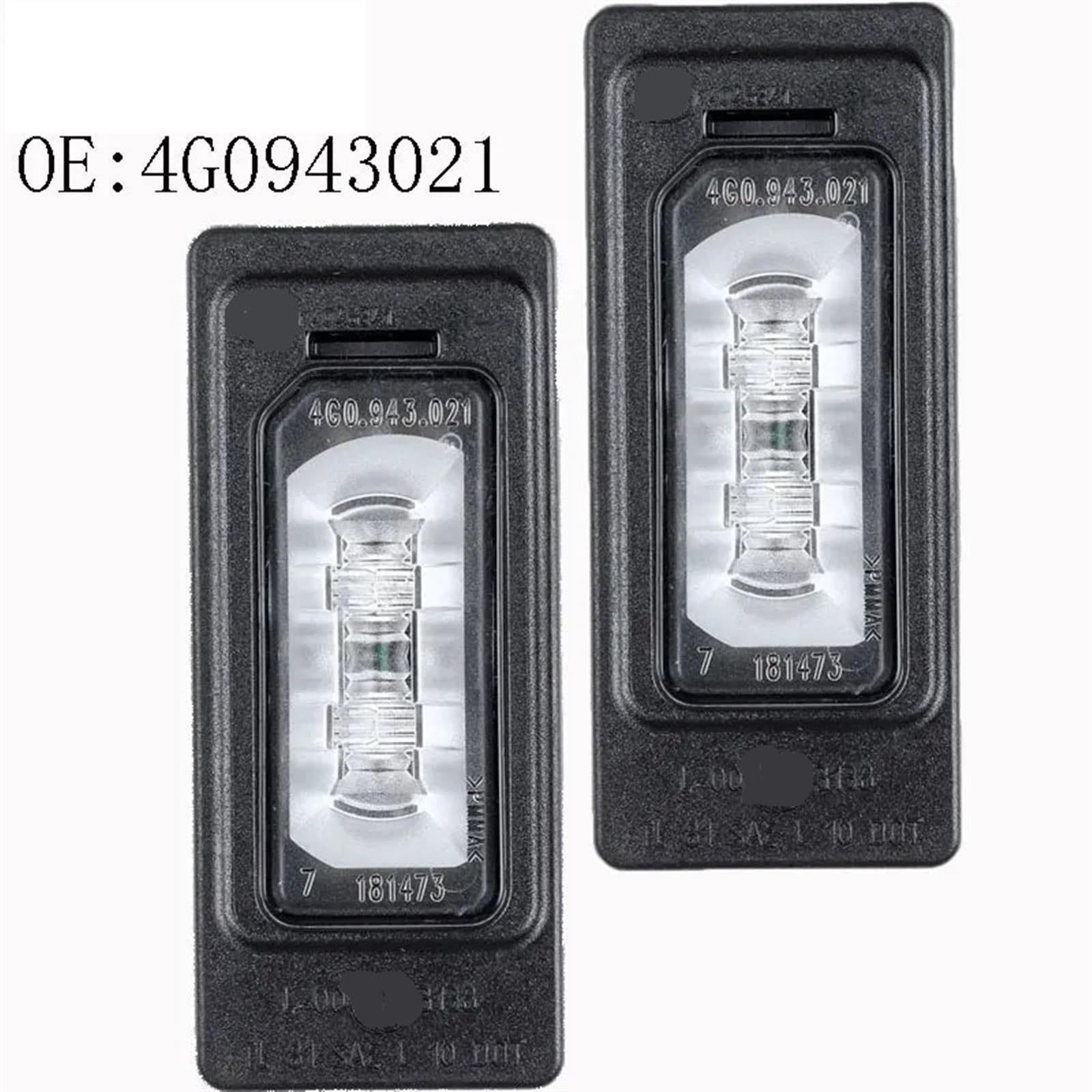 Snapklik.com : LED License Plate Lamp 4G0943021 4G0 943 021 5N0943021 ...
