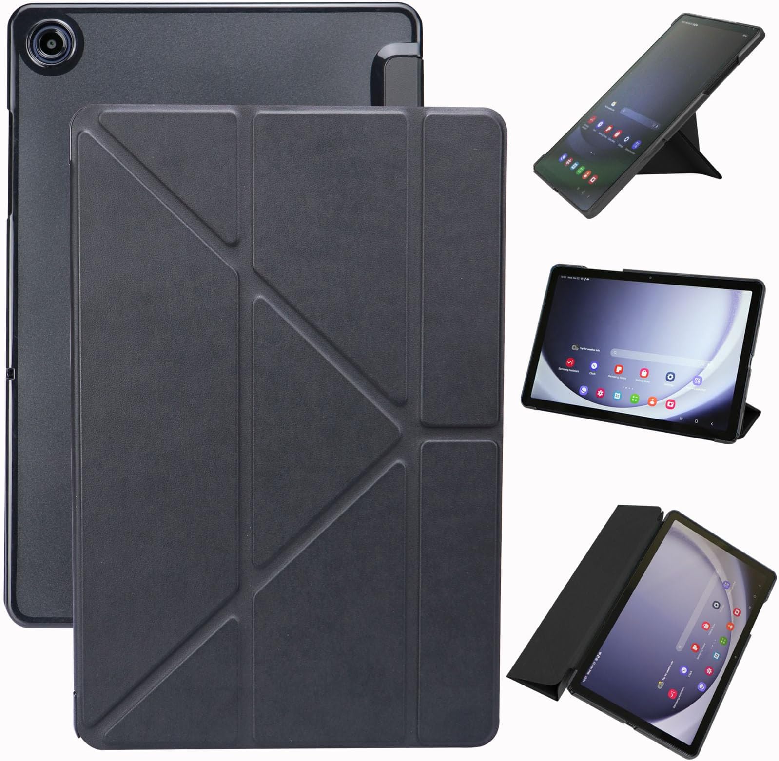 Amazon.com: SAMSUNG Galaxy Tab A9+ Book Cover, Tablet Protector Case ...