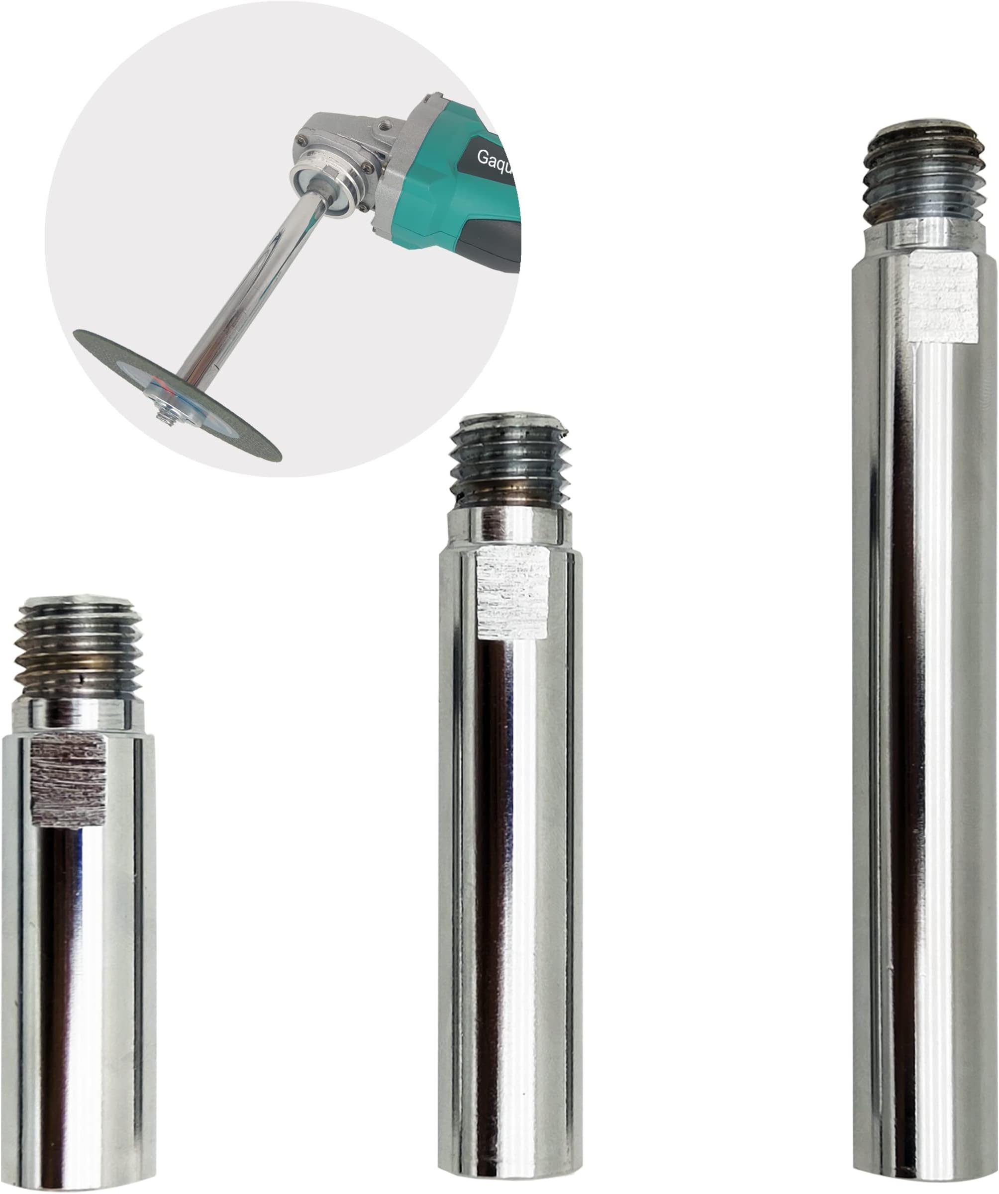 Pro-Graad Stainless Steel 5/8”-11 Angle Grinder Buff Extender Kit ...