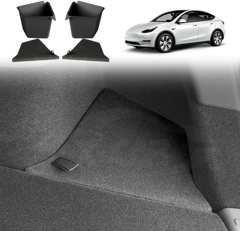 X-CAR Car Rear Trunk Storage Box Trunk Organizer Side Packets Tray Bins ...