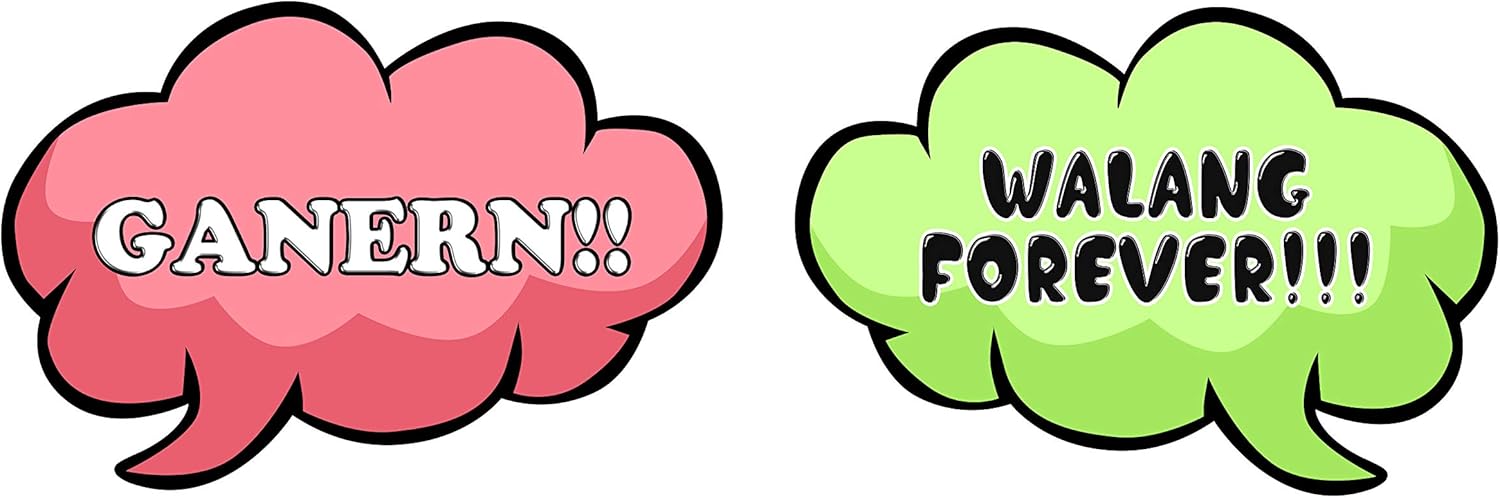 Photo Booth Props - Tagalog #1 Ganern!!/Walang Forever!!! : Amazon.sg ...