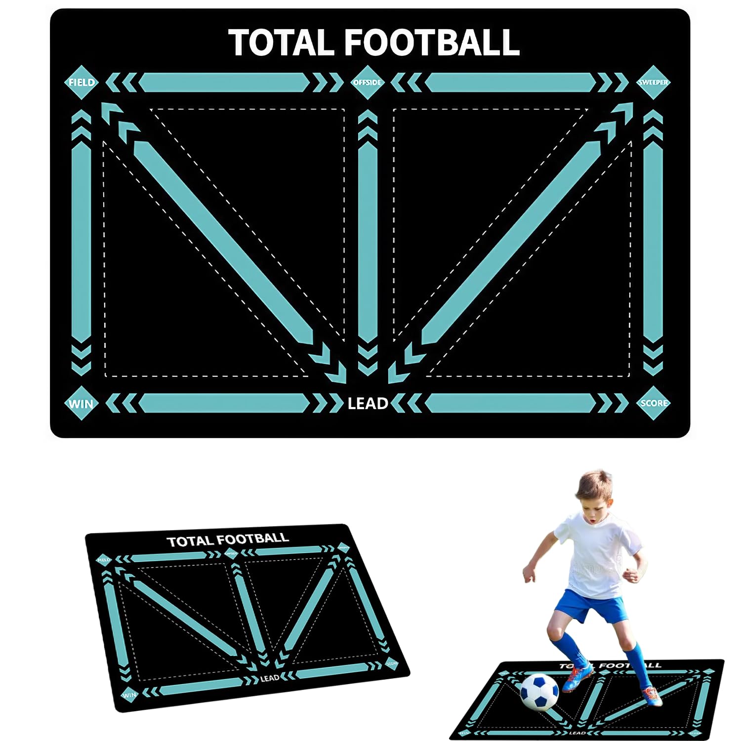 Football Training Mat, Non Slip Football Mastery Mat 60 X 90 Cm Ball ...