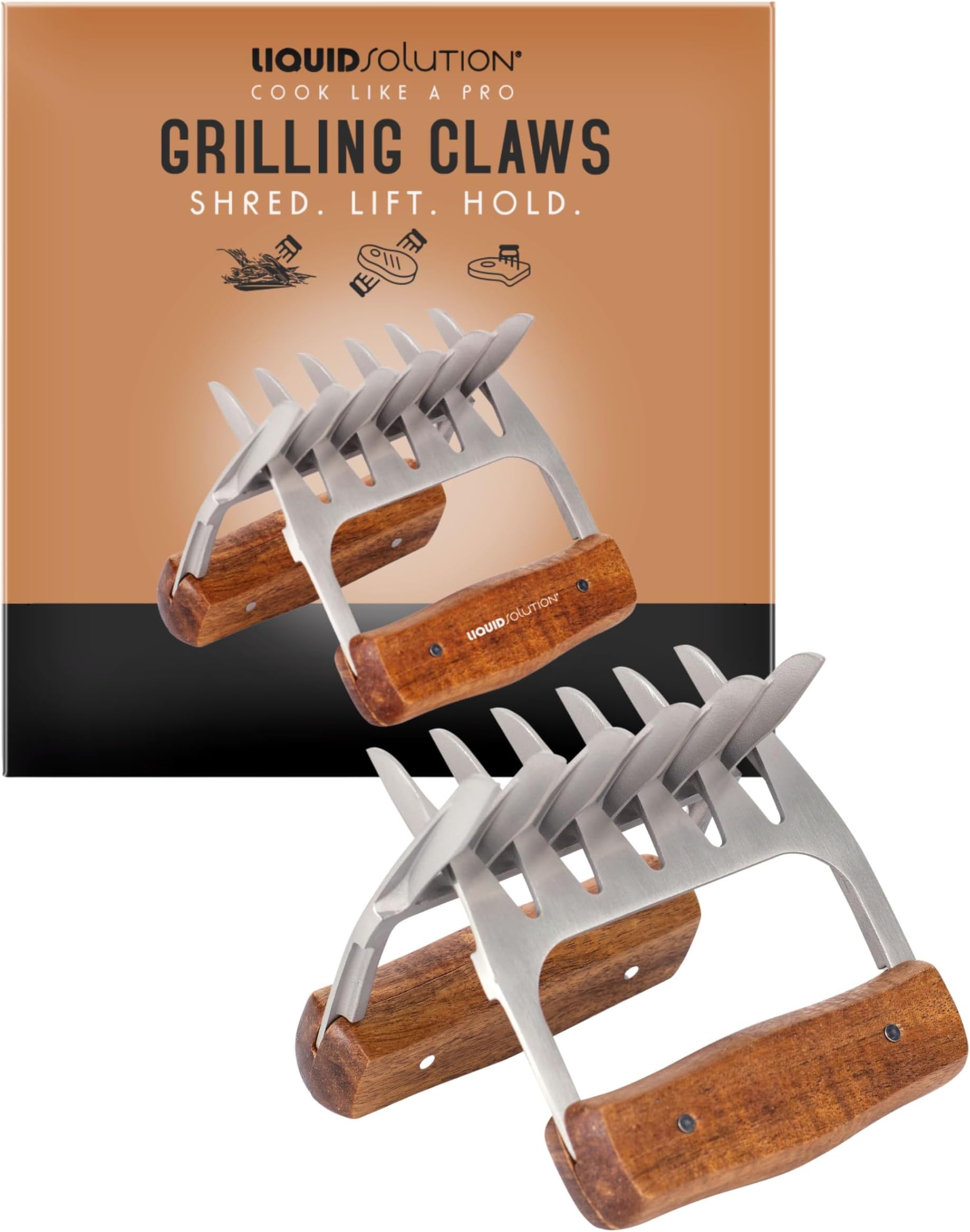 Amazon.com: BBQFAM EZ Shredding Claws Stainless Steel Bear Claw Meat ...