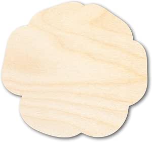 Amazon.com: Unfinished Wood Poppy Flower Shape | DIY Craft Cutout | up ...