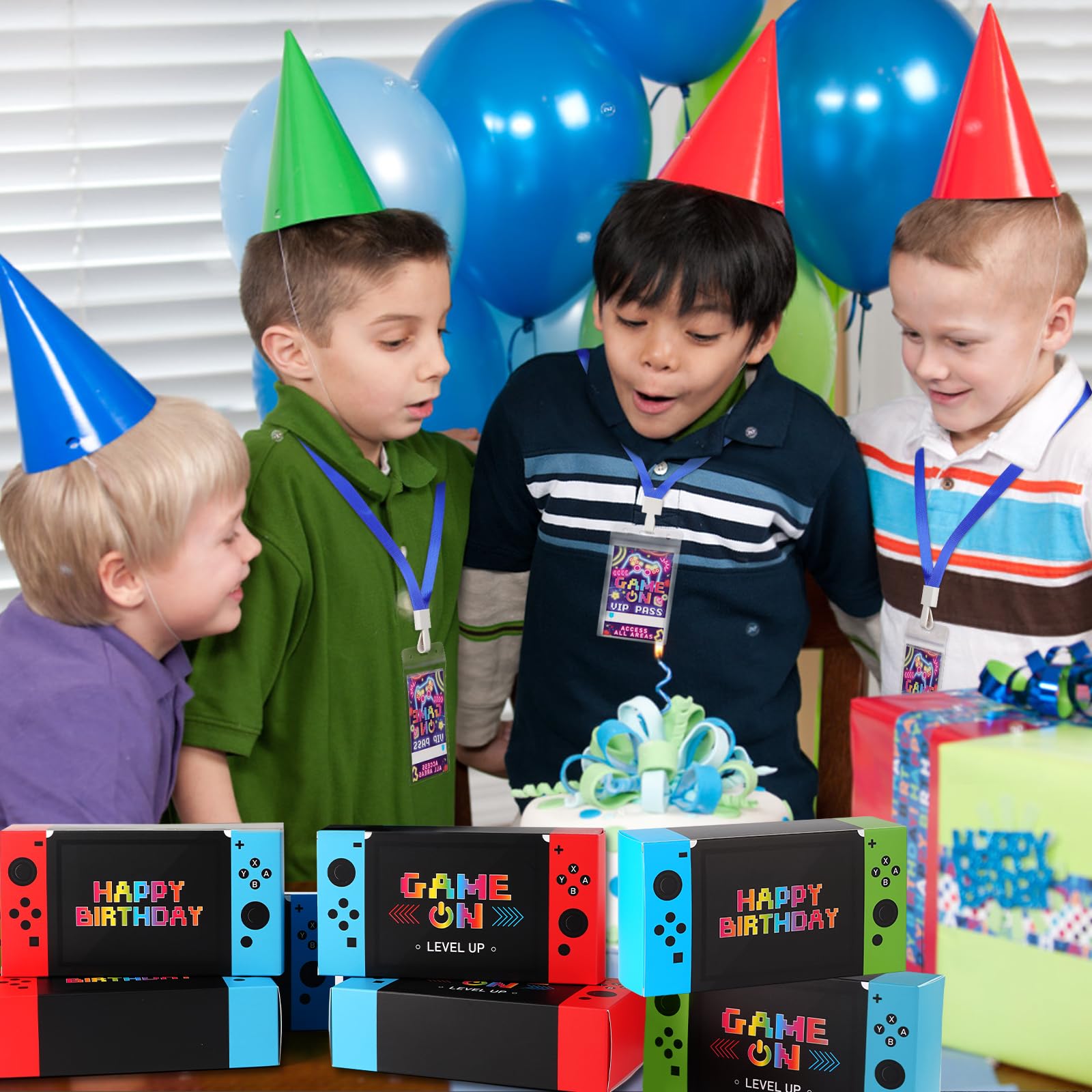 Snapklik.com : 122pcs Video Game Party Favors Gamer Birthday Supplies ...