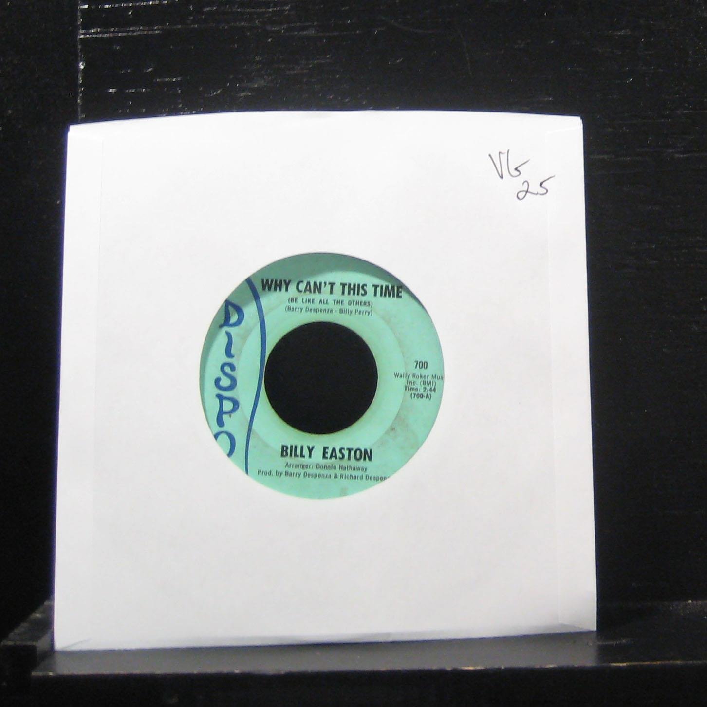 Amazon.com: Billy Easton - Why Can't This Time - 7" Vinyl 45 Record: CDs & Vinyl