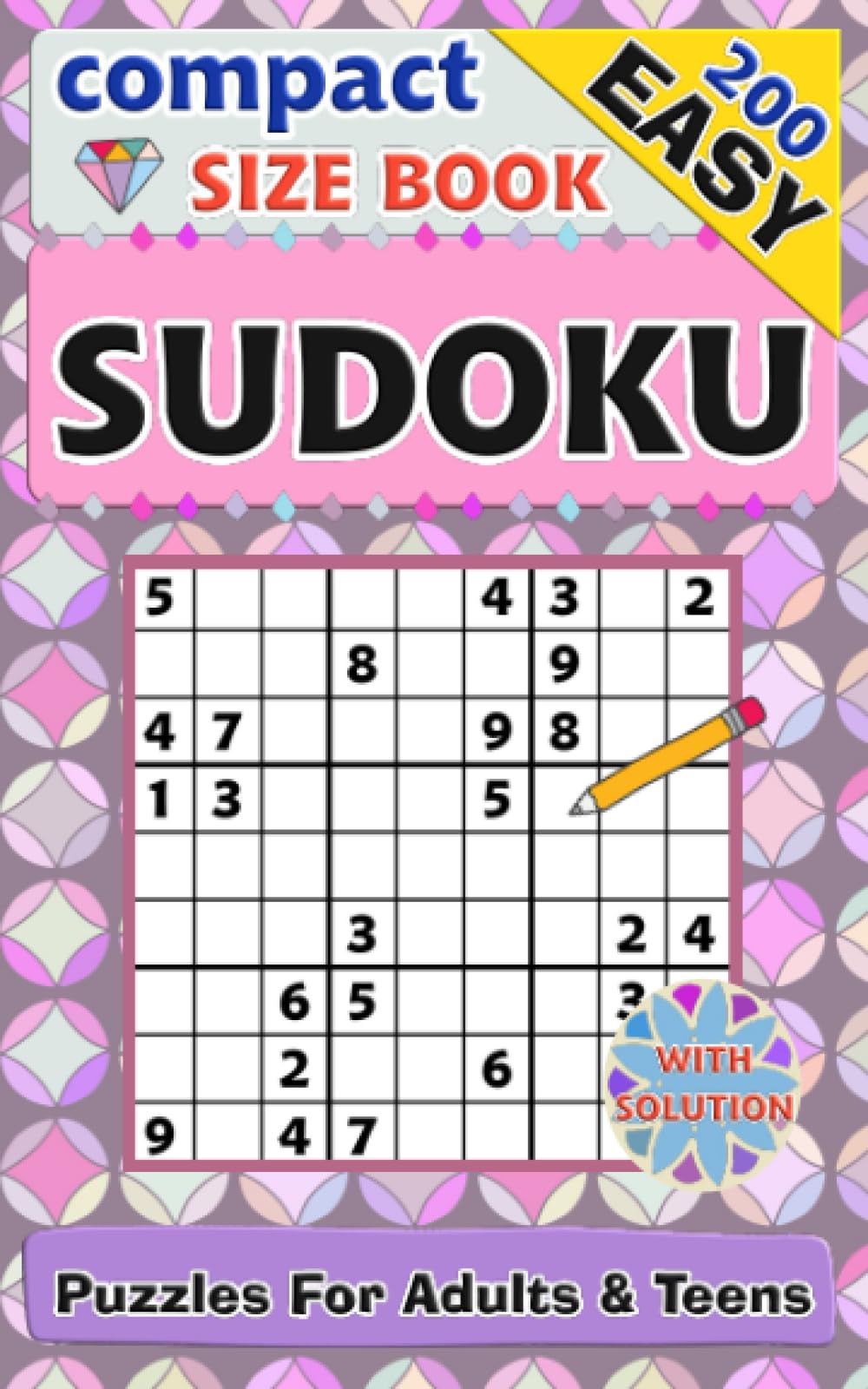 200 Easy Sudoku Book Compact Size: Travel-Friendly Pocket Puzzles For ...
