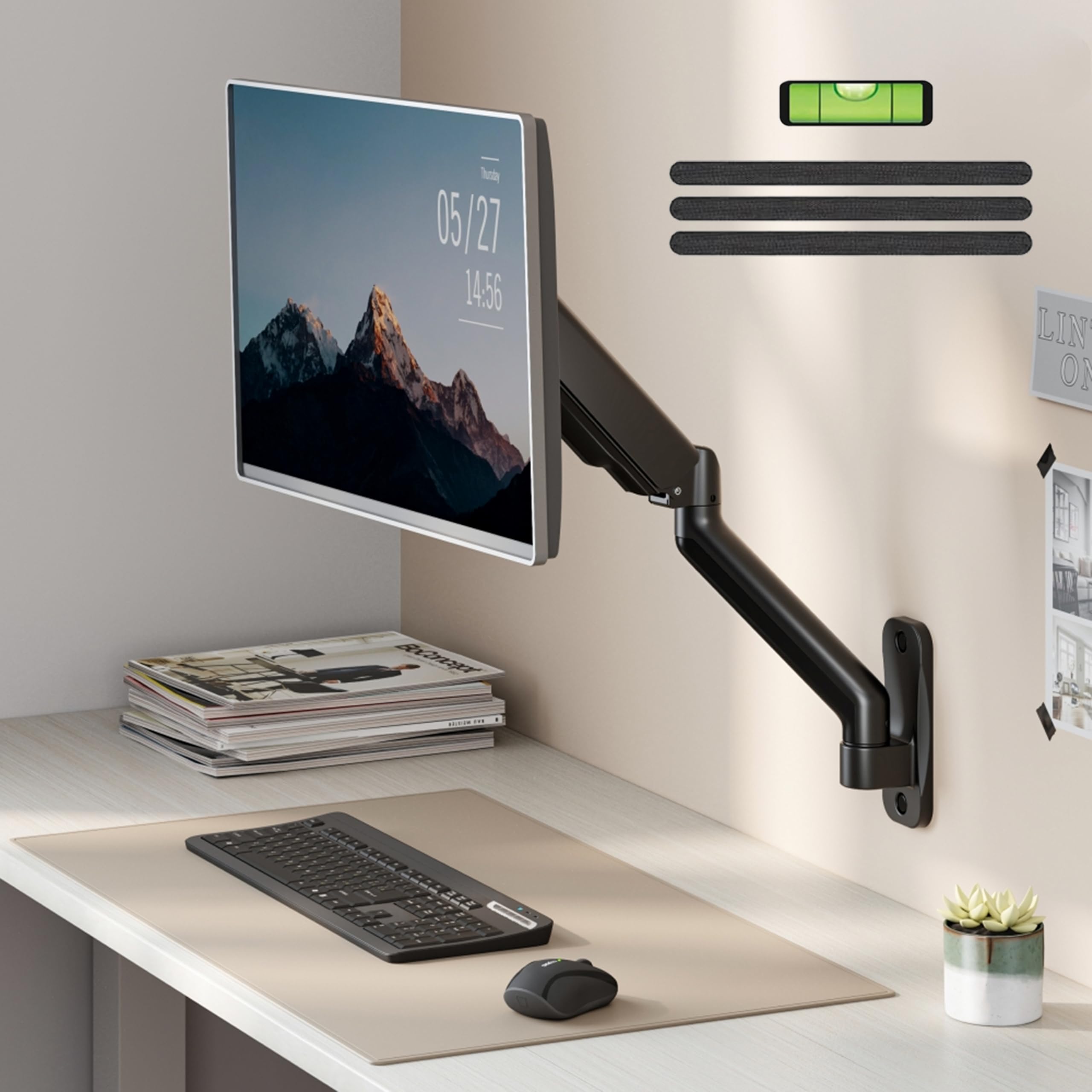 Lions Head Monitor Stand With Laptop Tray Long Pole Stand | Desertcart ...