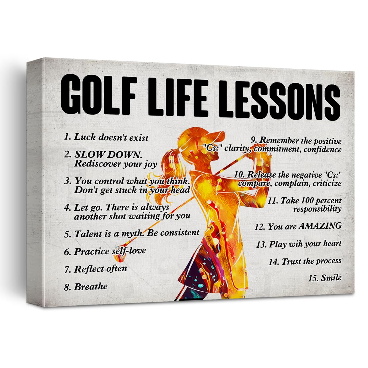 Amazon.com: Hijie Golf Poster Canvas Wall Art for Home Bedroom Decor ...