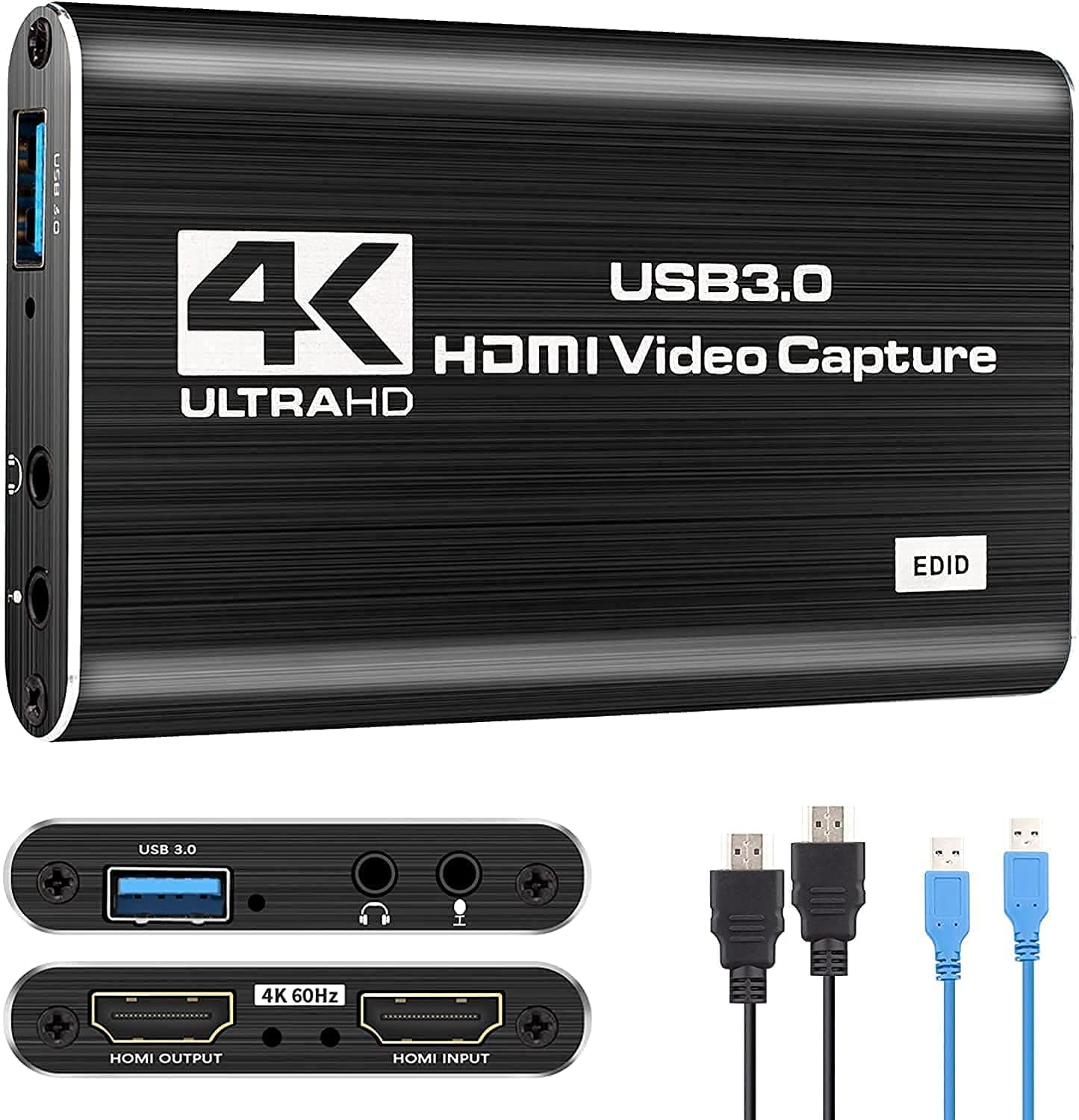 Amazon.com: Audio Video Capture Card, Oxlaw 4K HDMI USB 3.0 Capture ...