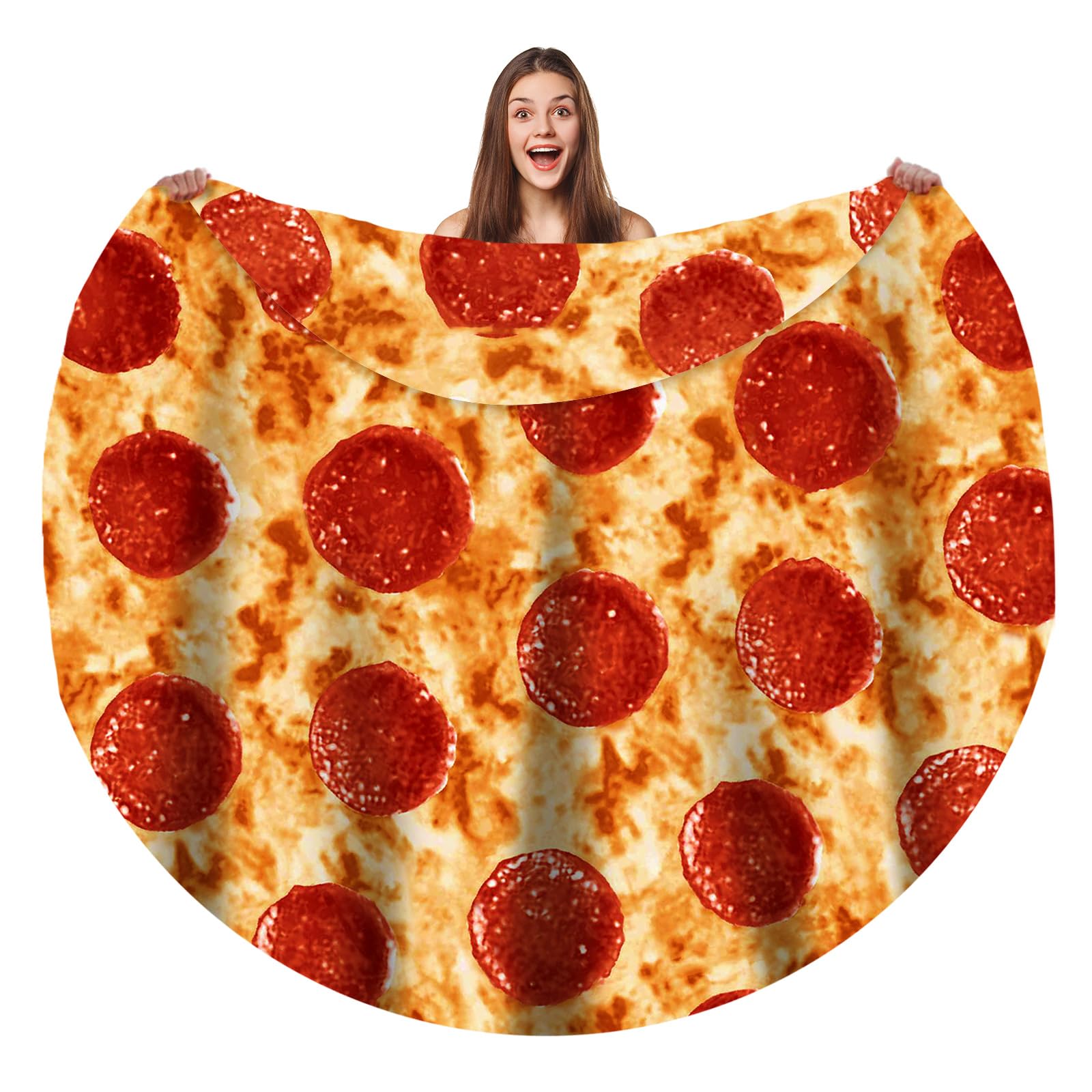 Amazon.com: Bcareself Pizzas Blanket Adult Kdis Size 2.0 Double Sided ...