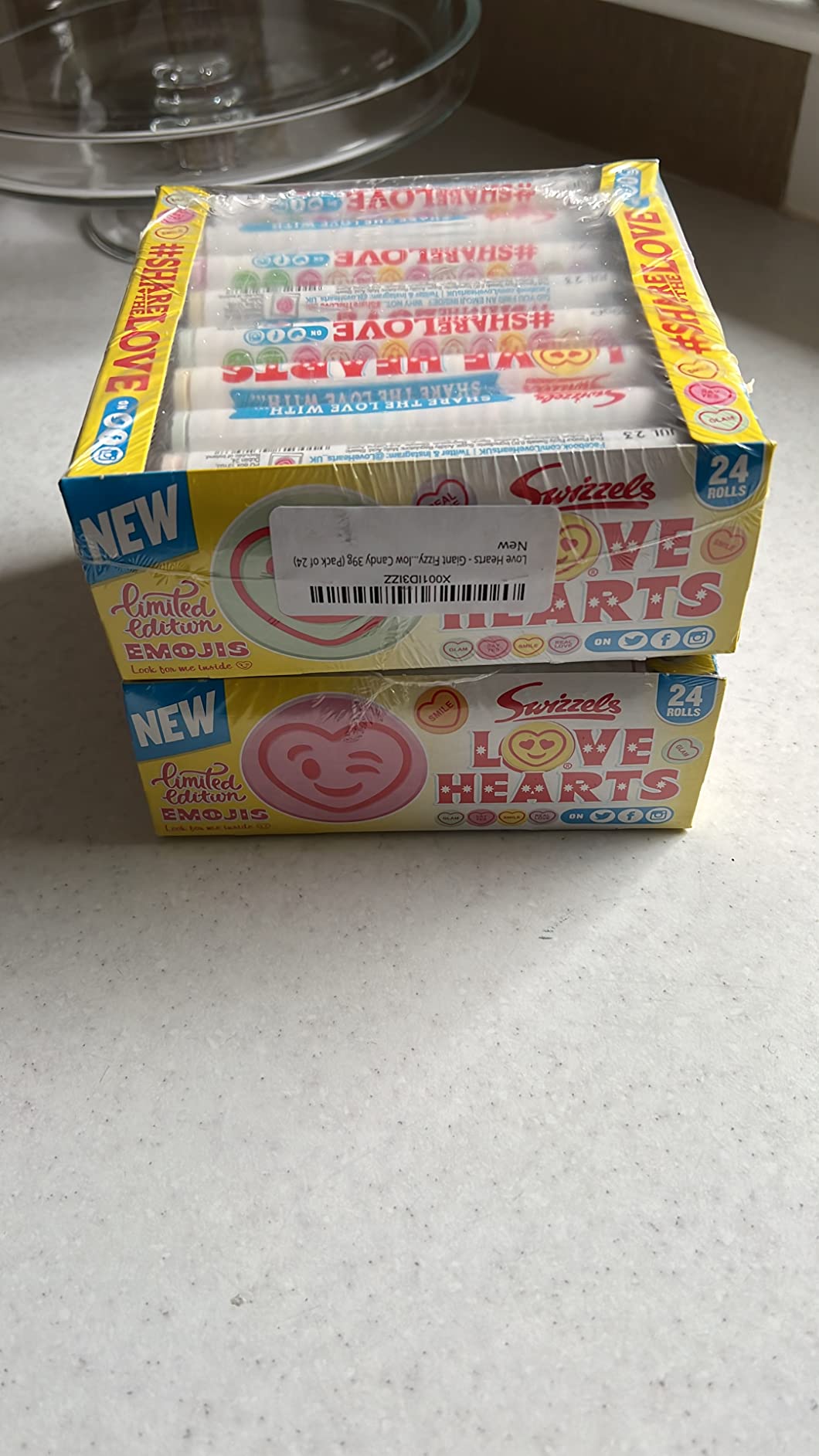 Love Hearts - Giant Fizzy Sweets - Swizzels Matlow Candy 39g (Pack of ...