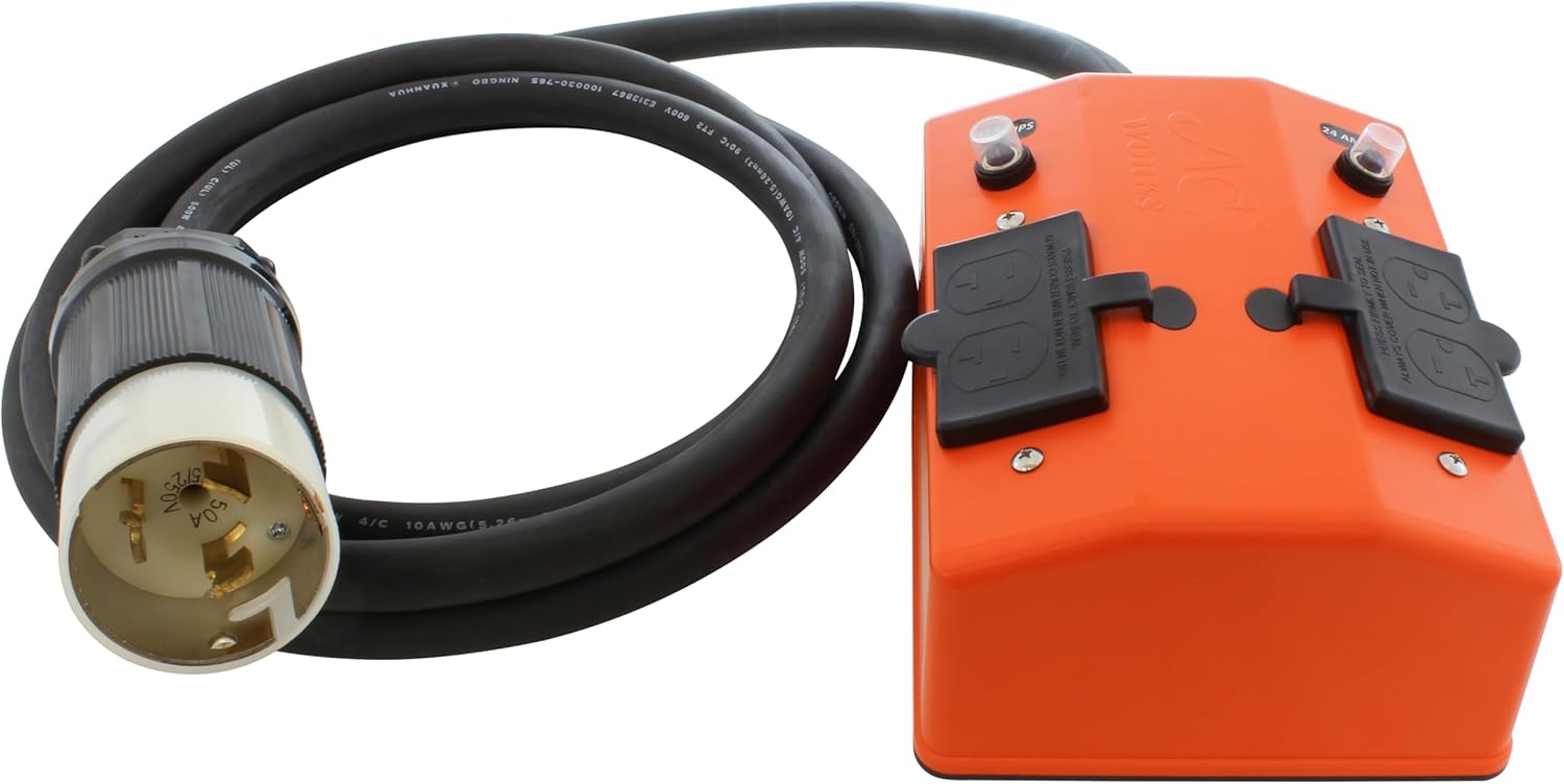 Amazon.com: AC WORKS [SS2PDU] 50A 125/250V SS2-50P/ CS6365 Plug to PDU ...