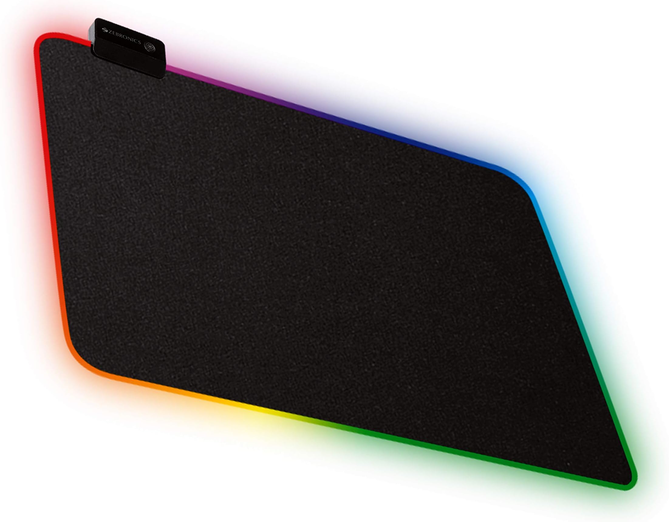 Zebronics Zeb-Blaze RGB Gaming Mouse Pad with Micro Weave Texture, 13 ...