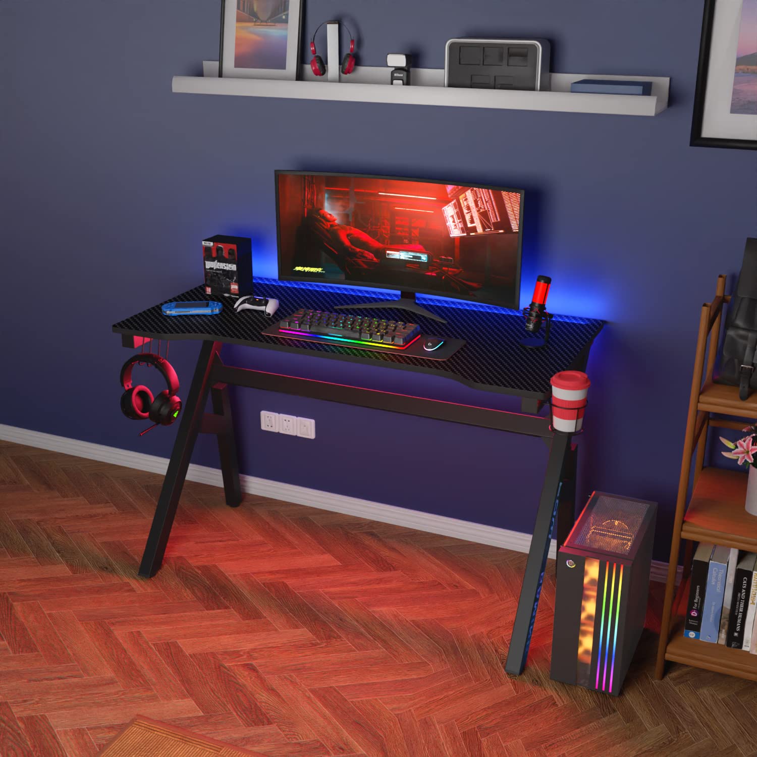 Snapklik.com : BestOffice Gaming Desk Computer Desk 47x 23 Home Office ...