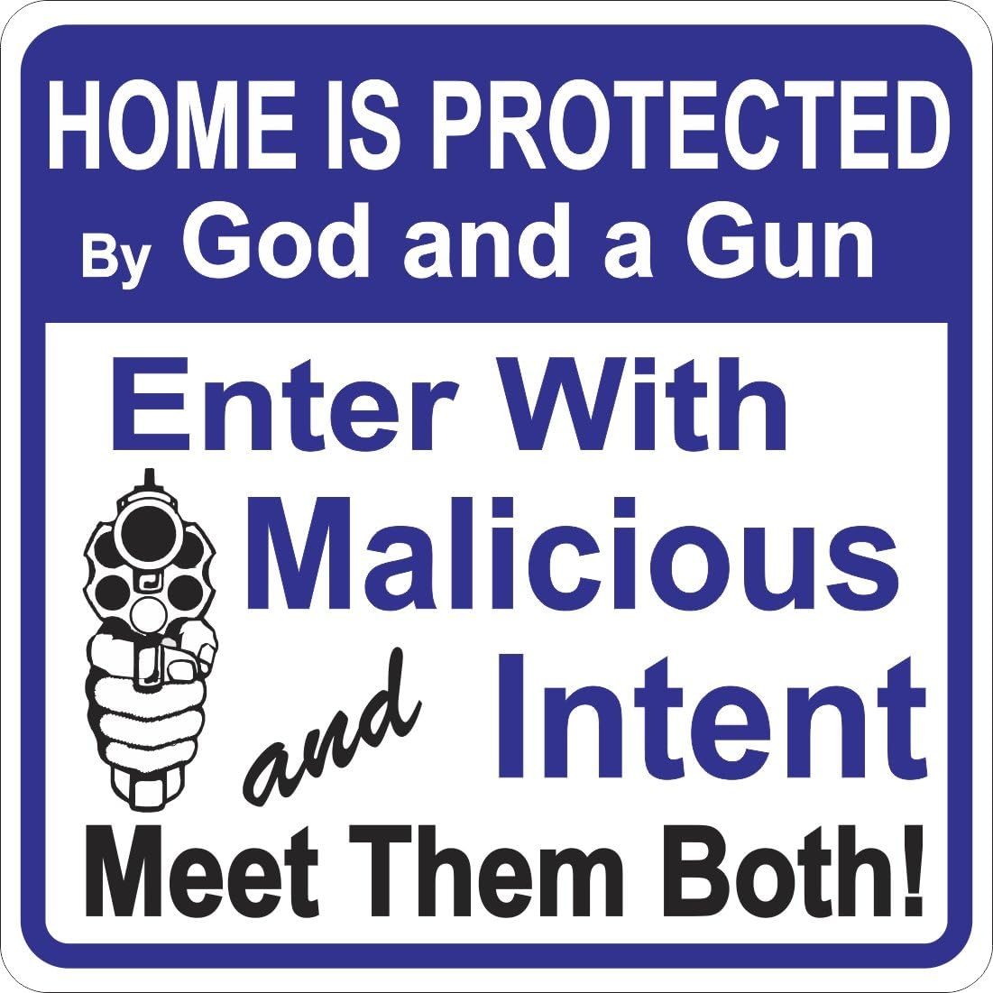 Amazon.com: SIGNS UP Malicious Intent Novelty Sign : Home & Kitchen