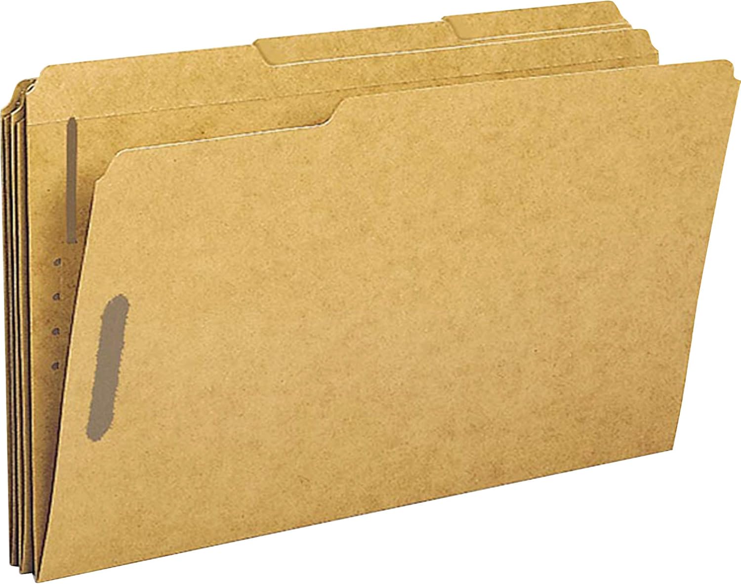 Amazon.com : Business Source 2-Ply Tab Kraft Fastener Folders : Top Tab ...