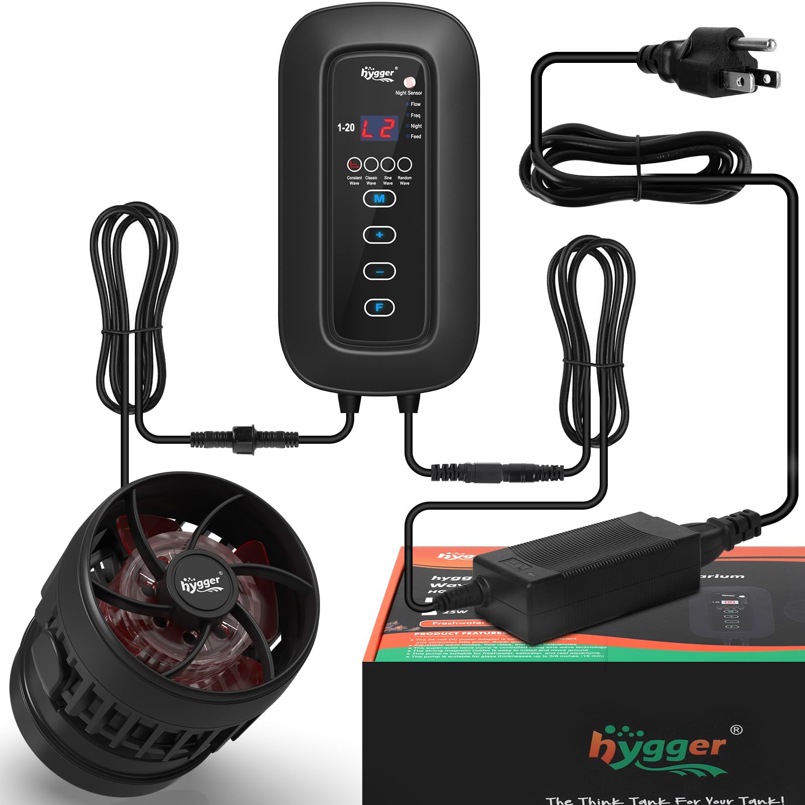 Amazon.com: hygger DC Powerful Wave Maker For Aquarium, Quiet Aquarium ...
