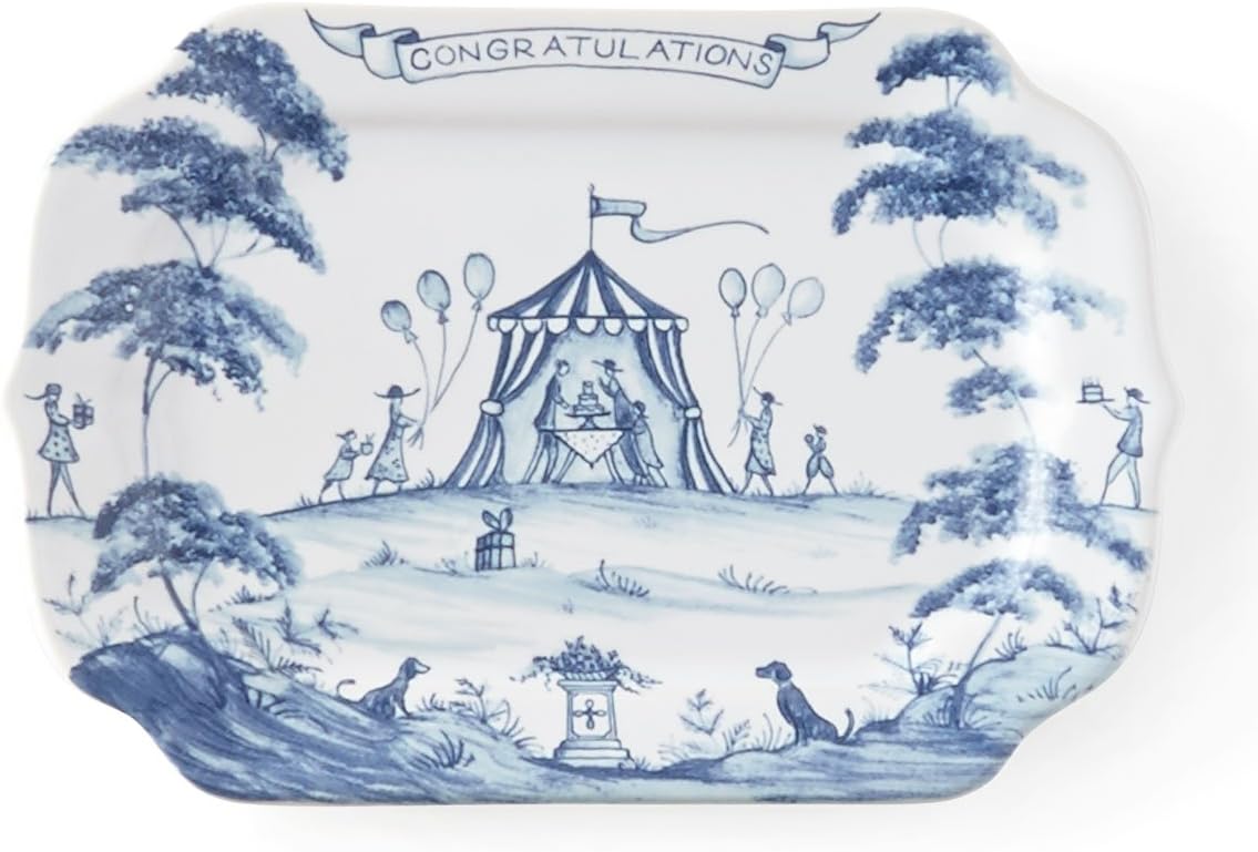 Amazon.com: Juliska Country Estate Delft Blue "Congratulations" Gift ...